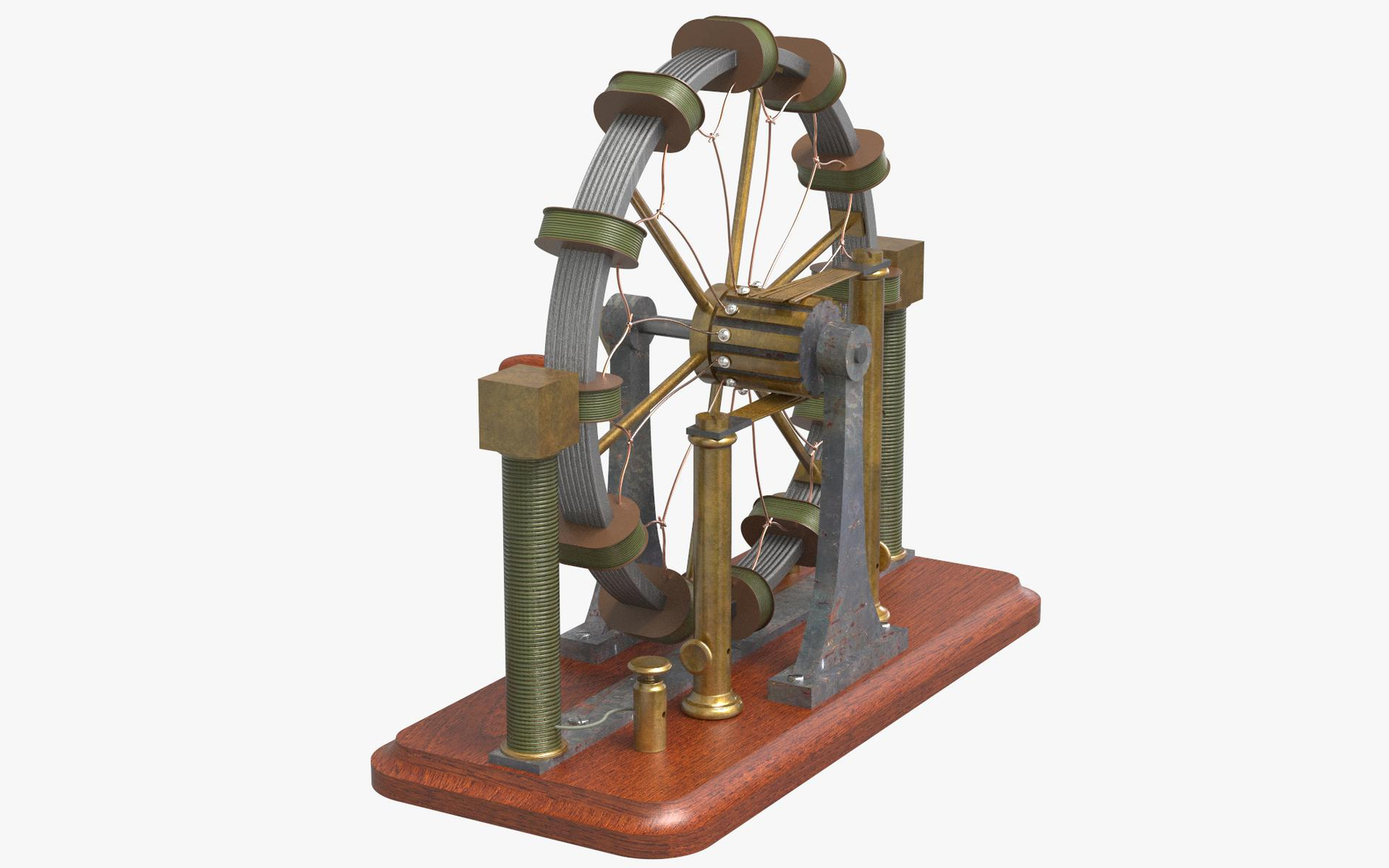 3D model antique wimshurst static machine - TurboSquid 1404224