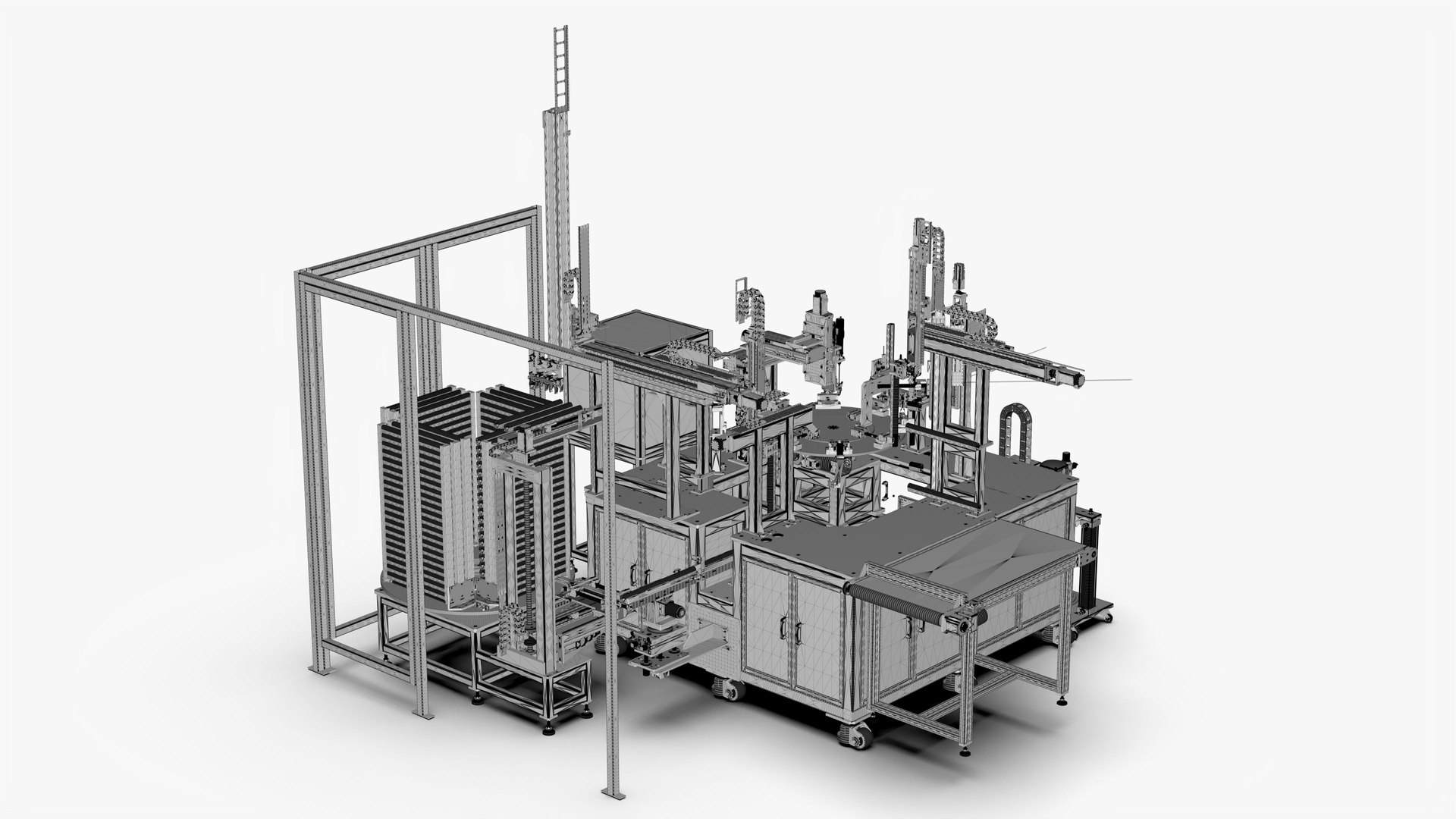 Automatic Electric Push Rod Shell Assembly Machine Model - TurboSquid ...