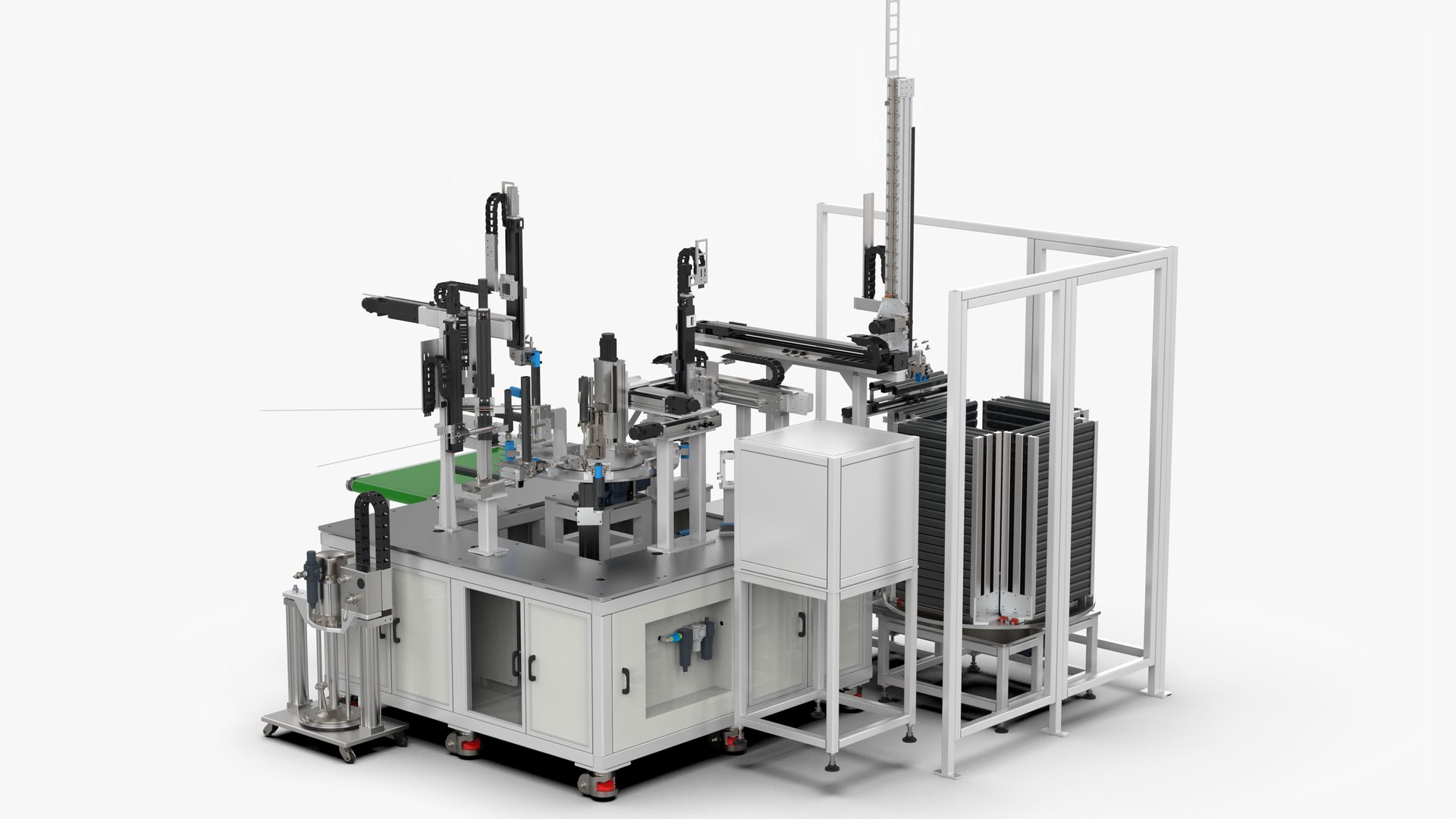 Automatic Electric Push Rod Shell Assembly Machine Model - TurboSquid ...