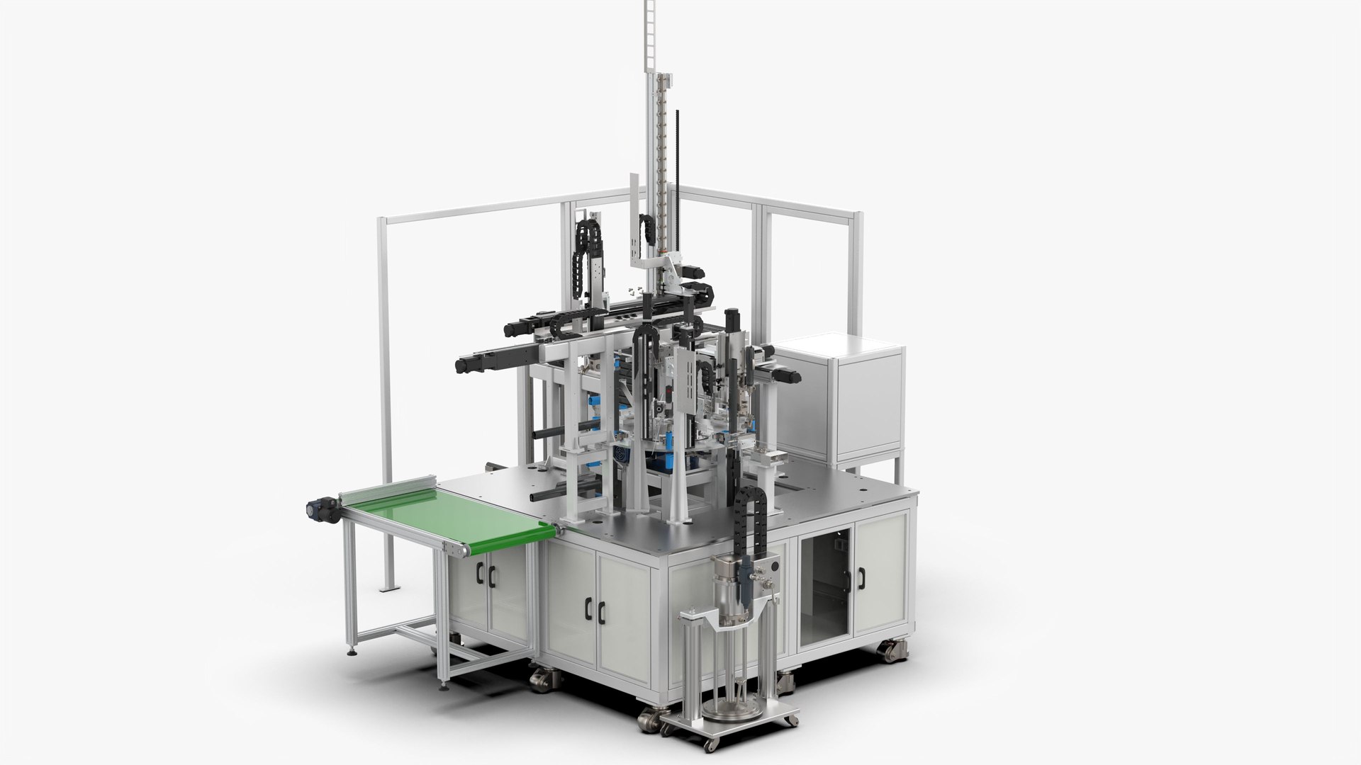 Automatic Electric Push Rod Shell Assembly Machine Model - TurboSquid ...