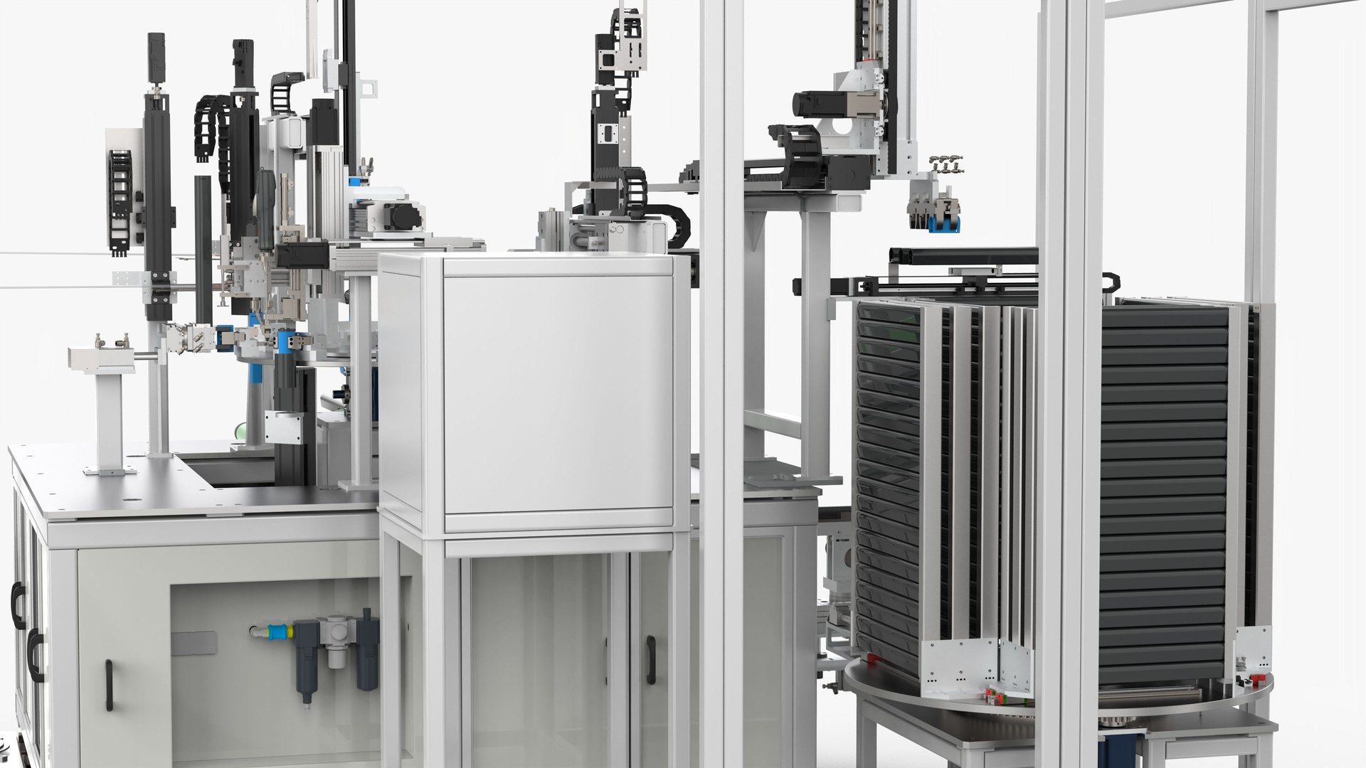 Automatic Electric Push Rod Shell Assembly Machine Model - TurboSquid ...