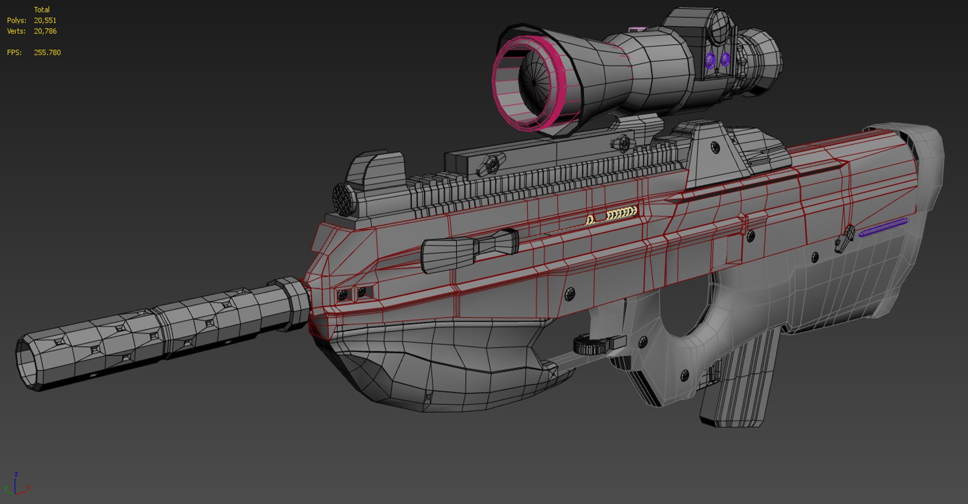 3D Fn Herstal F2000 Assault Rifle Model - TurboSquid 1156072