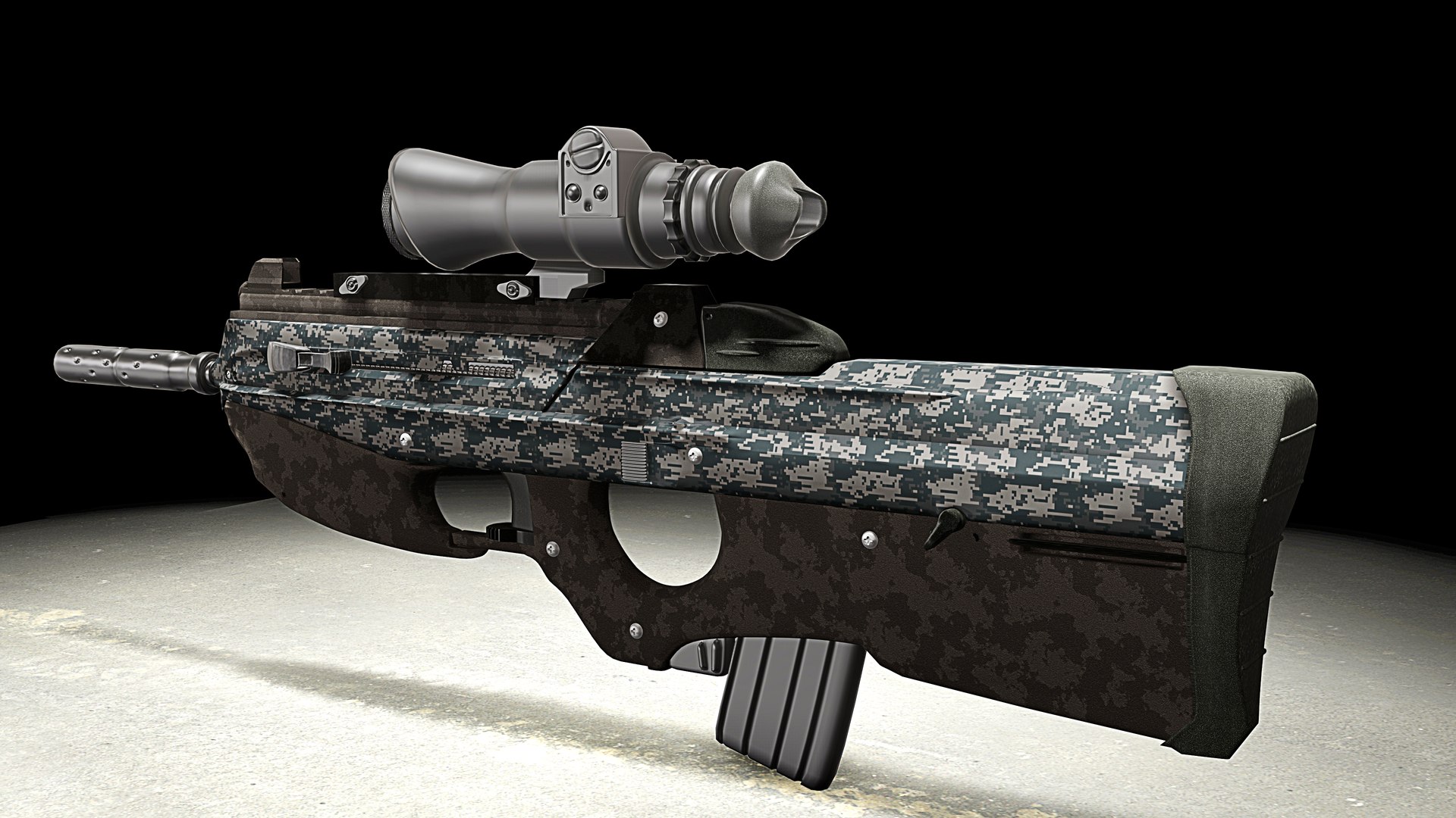 3D Fn Herstal F2000 Assault Rifle Model - TurboSquid 1156072