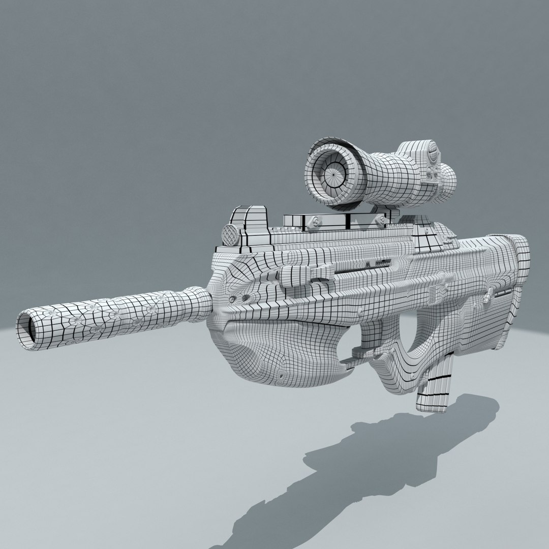 3D Fn Herstal F2000 Assault Rifle Model - TurboSquid 1156072