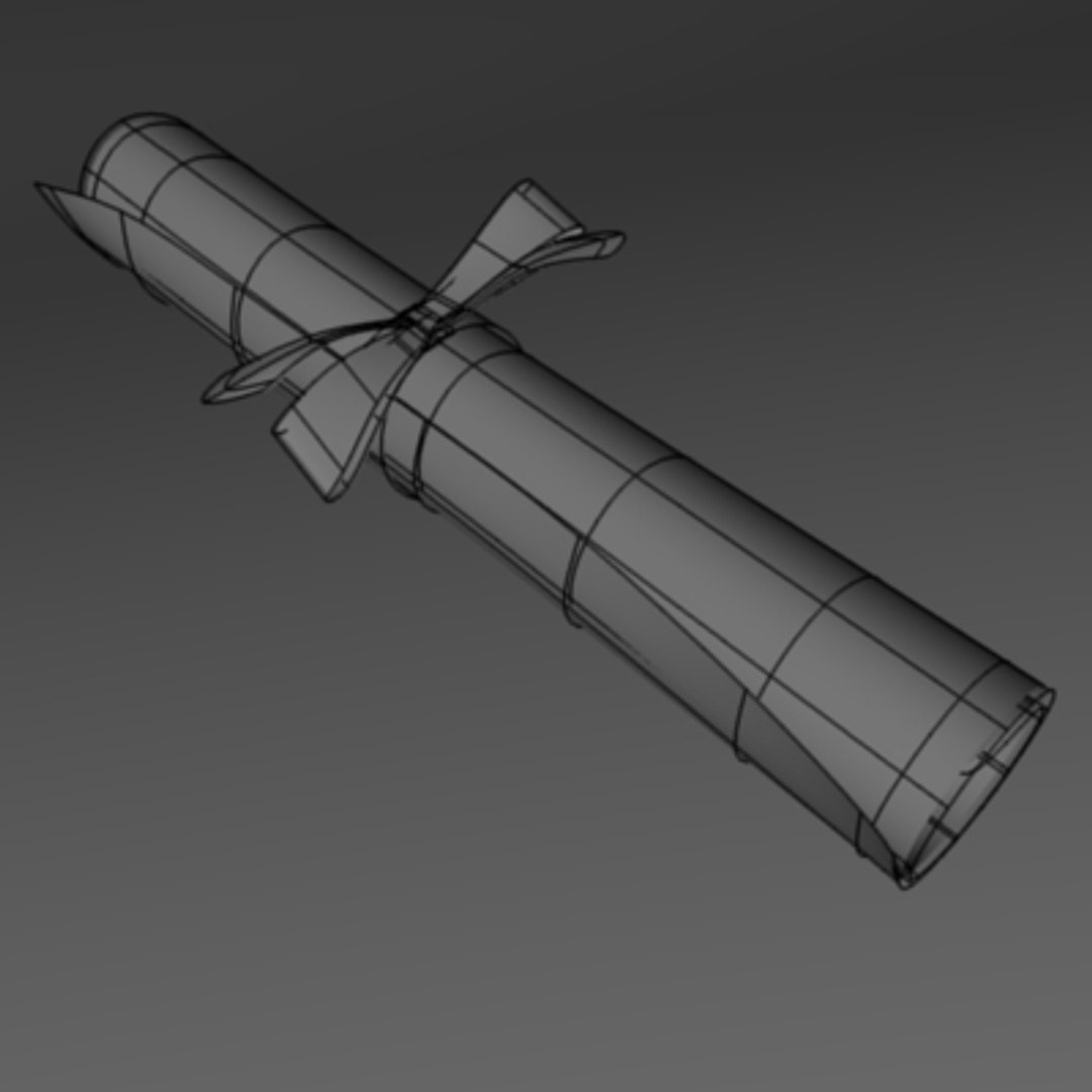 Graduation Cap Diploma 3d Model