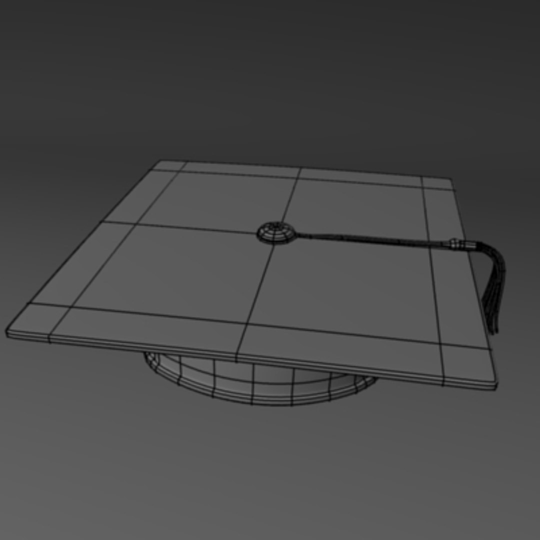 Graduation Cap Diploma 3d Model
