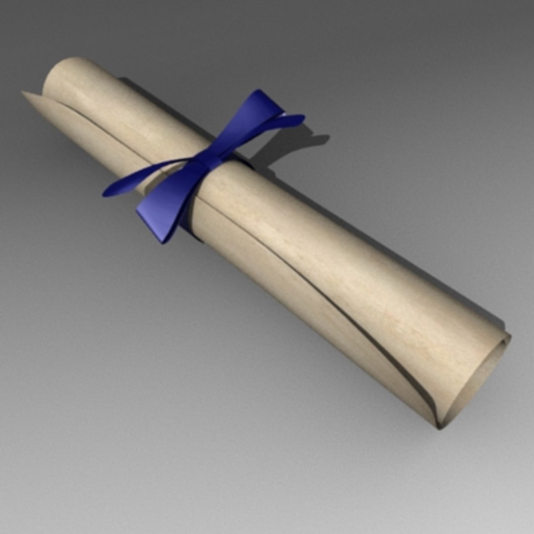 Graduation Cap Diploma 3d Model