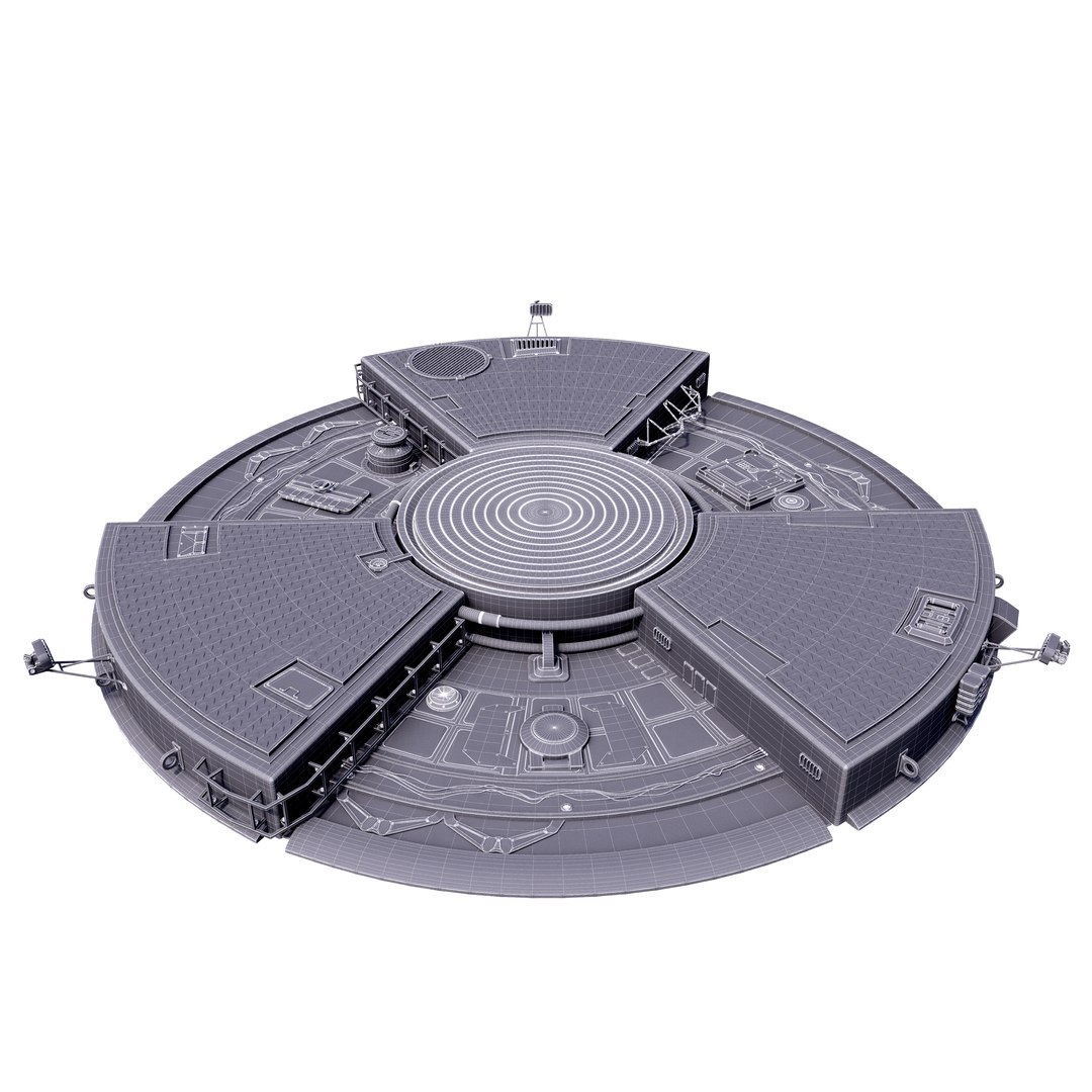 Sci Fi Turntable 3d Model