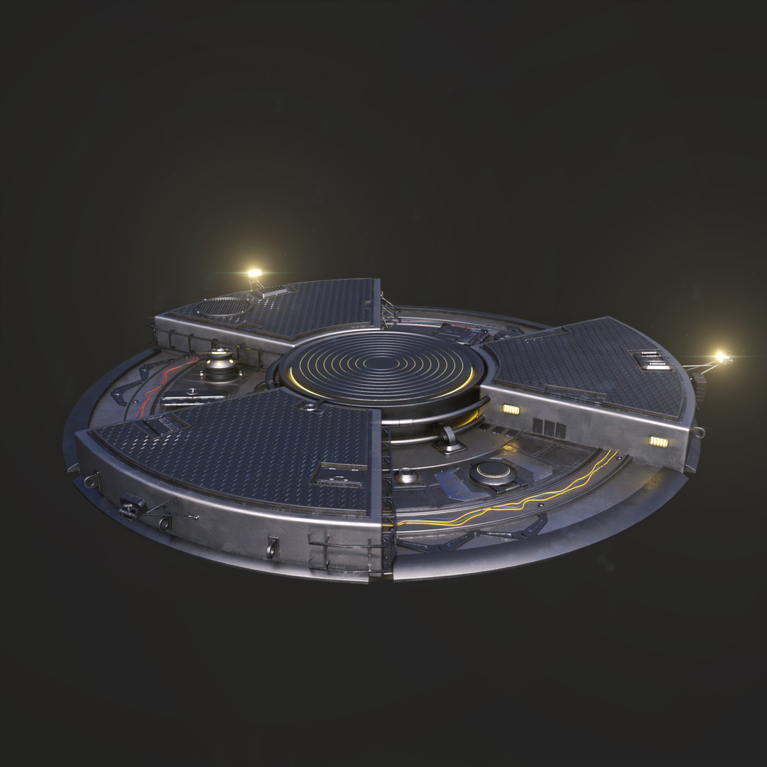 Sci Fi Turntable 3d Model