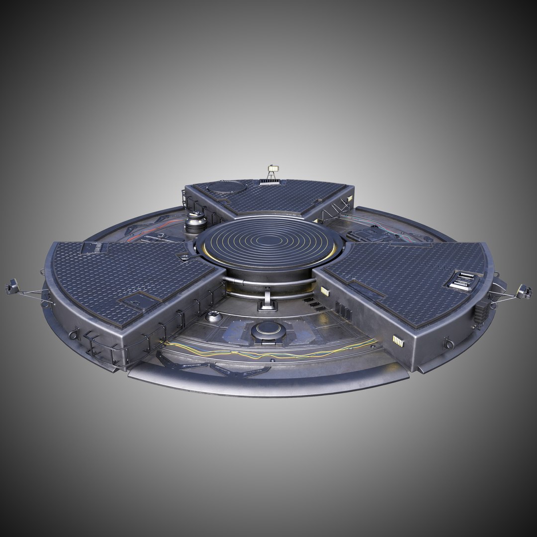 Sci Fi Turntable 3d Model