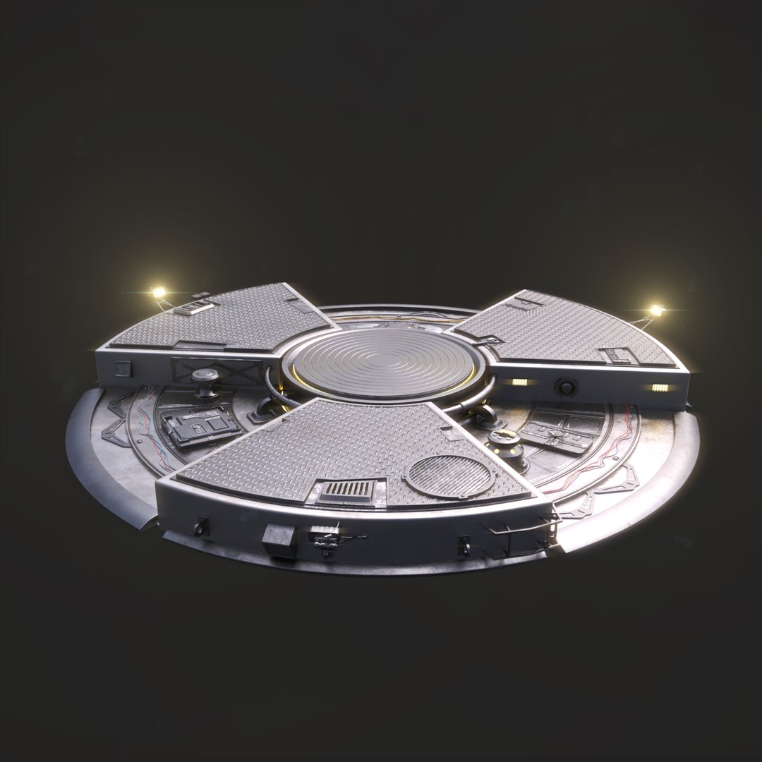 Sci Fi Turntable 3d Model