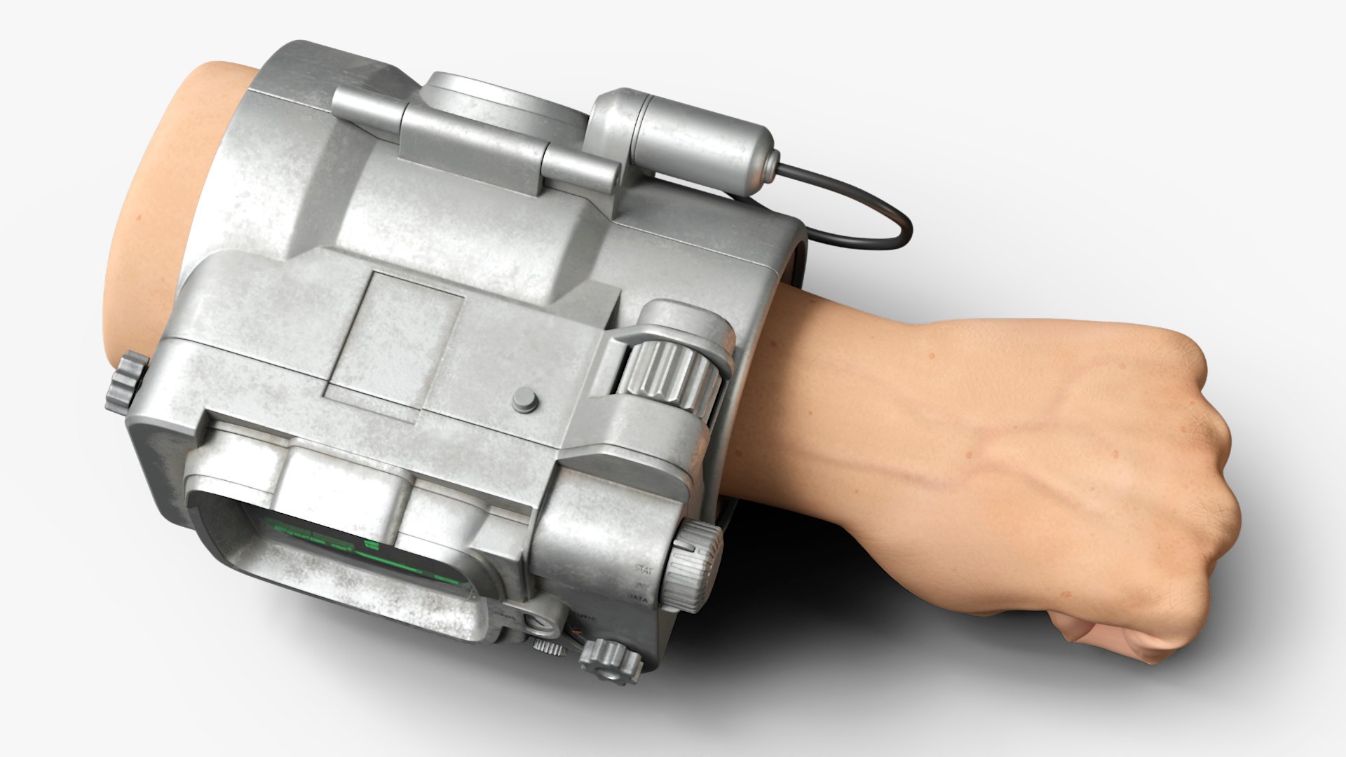 3D Fallout Pip Boy On The Human Arm - TurboSquid 2256353