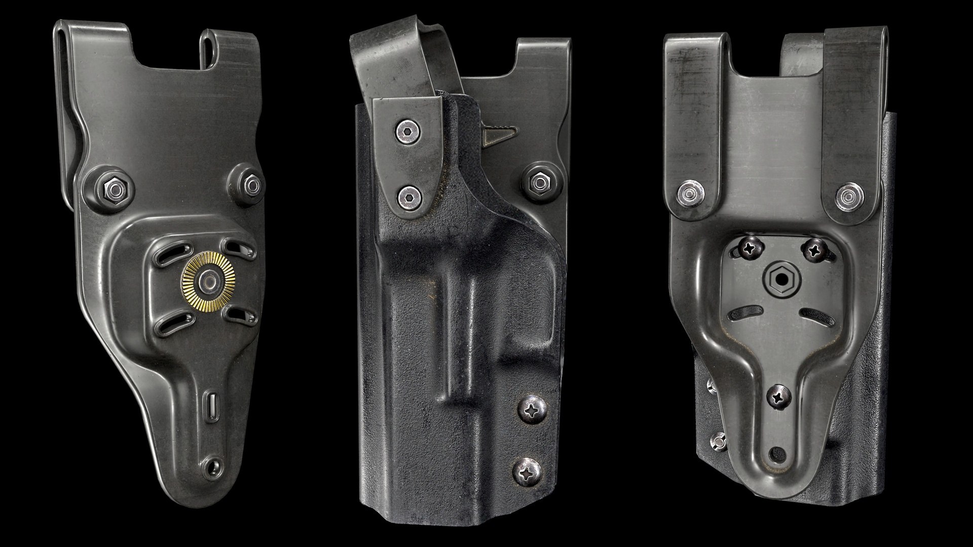 3D Model Pistol Glock And Holster - TurboSquid 2381081