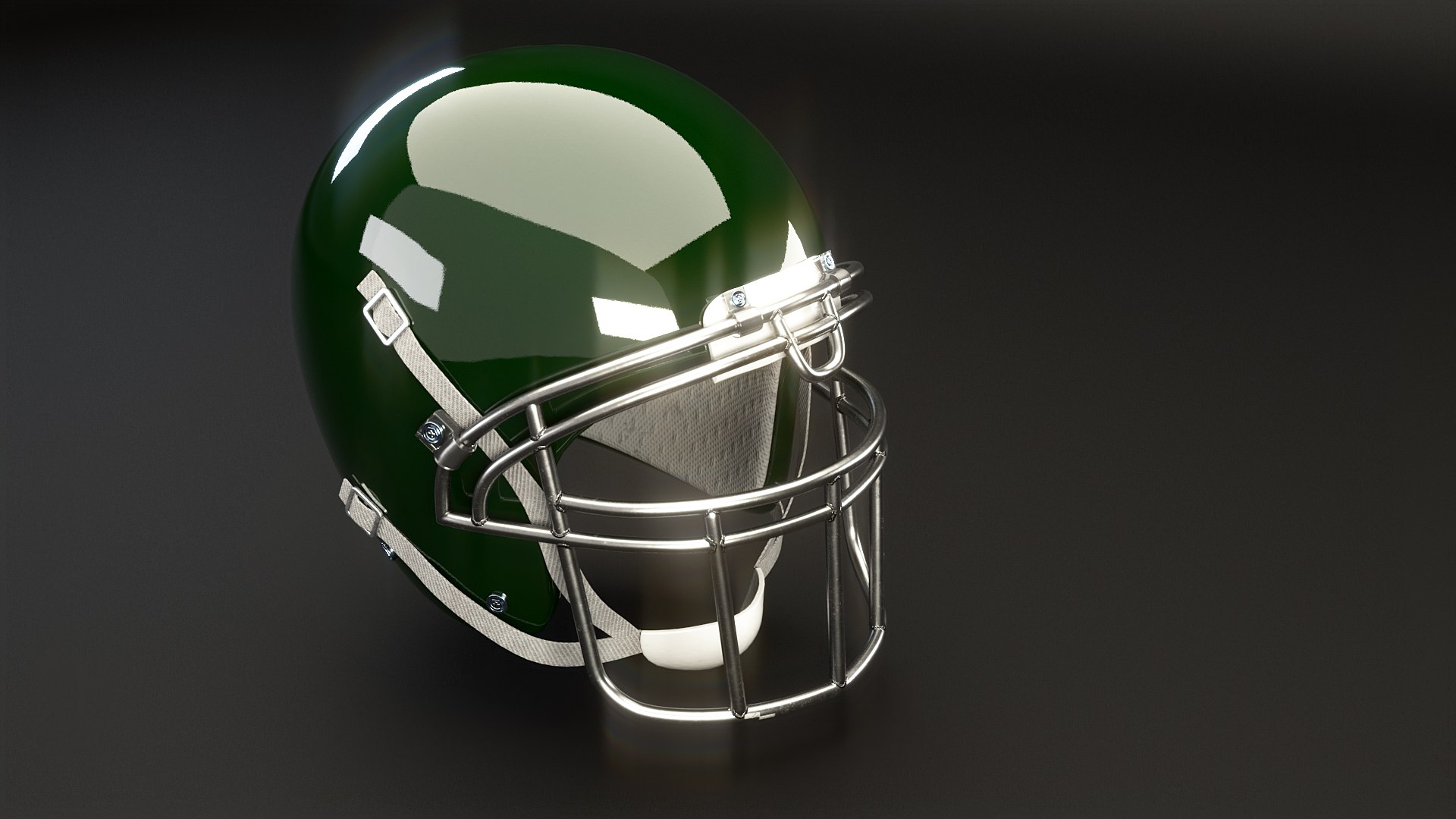Green American Football Helmet 3D Model - TurboSquid 2296953