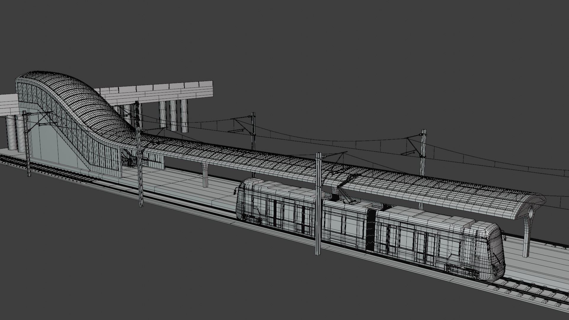 Warsaw Tram Stop V 3D Model - TurboSquid 2313912