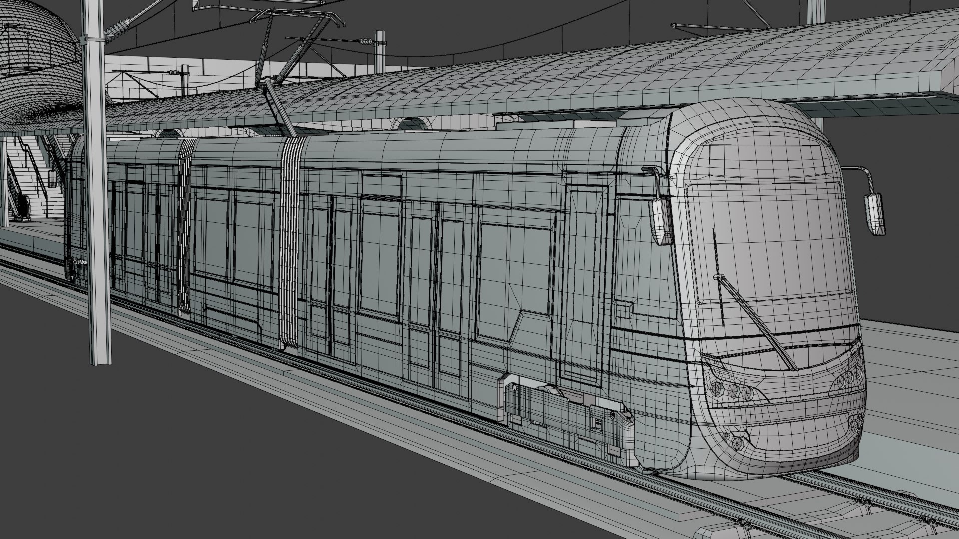 Warsaw Tram Stop V 3D Model - TurboSquid 2313912