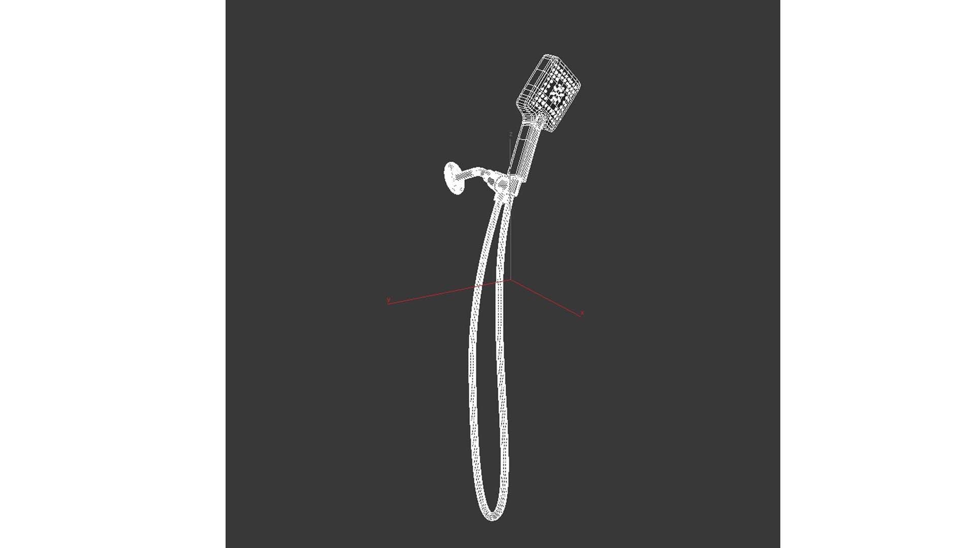 3D Model Moen Genta Chrome Handheld Shower - TurboSquid 2042896