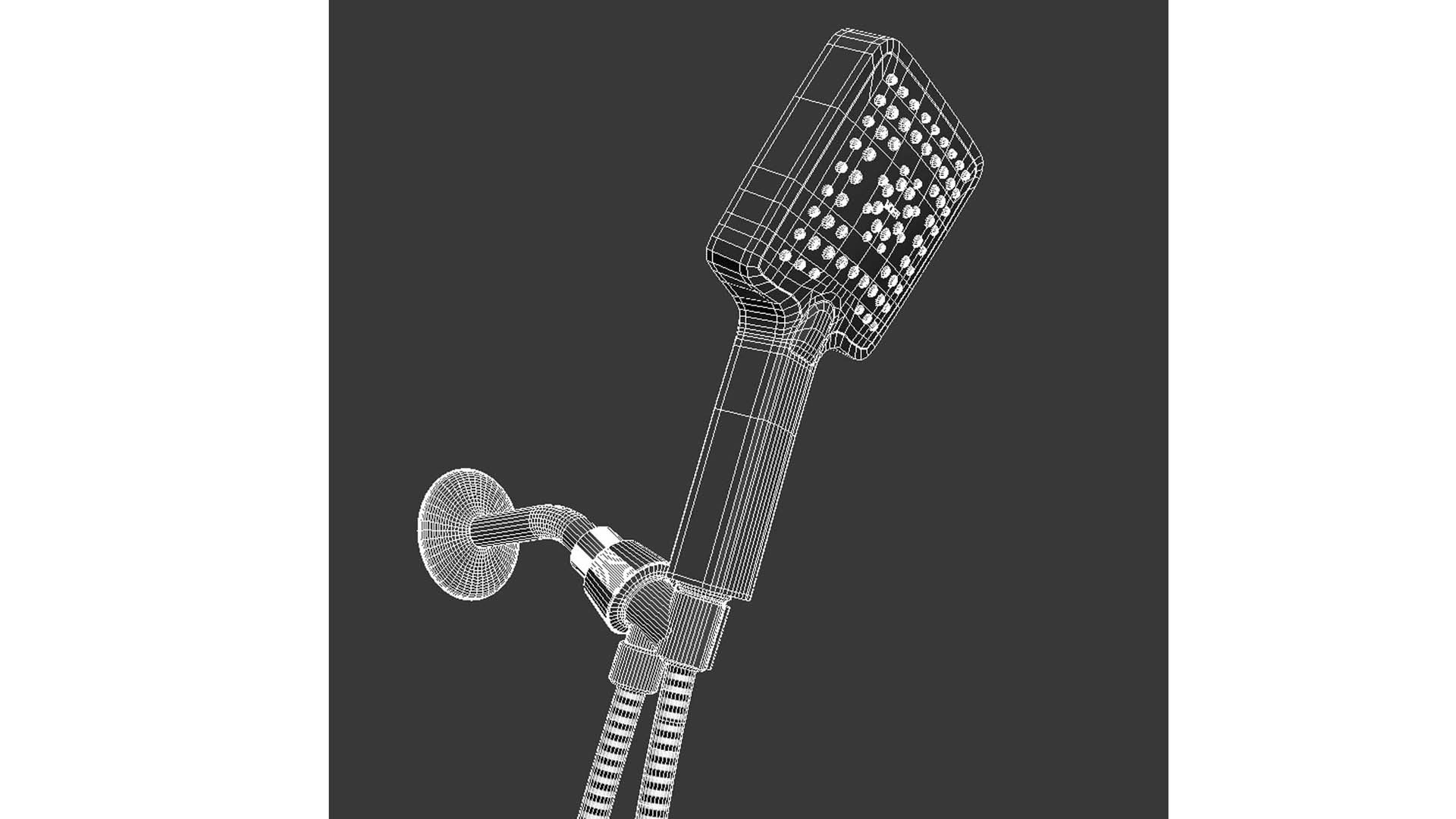 3D Model Moen Genta Chrome Handheld Shower - TurboSquid 2042896