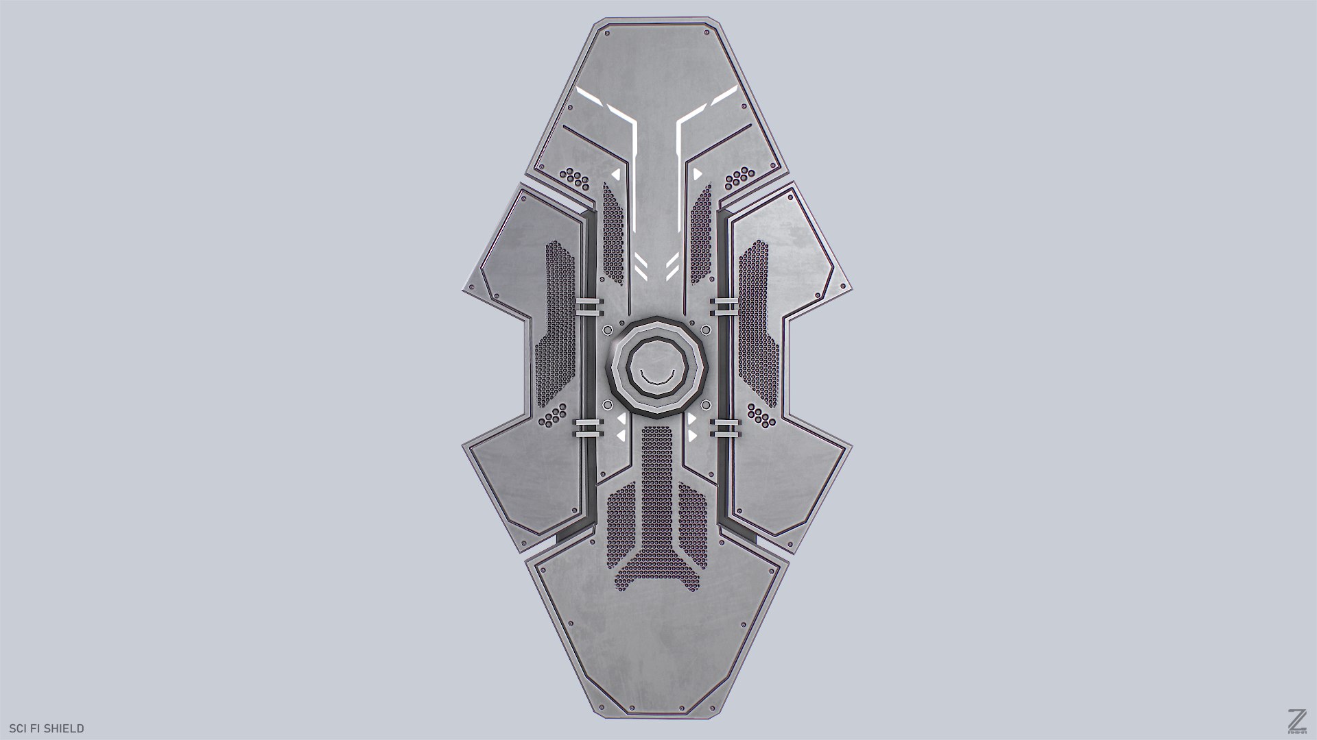 Sci fi shield 3D model - TurboSquid 2167032