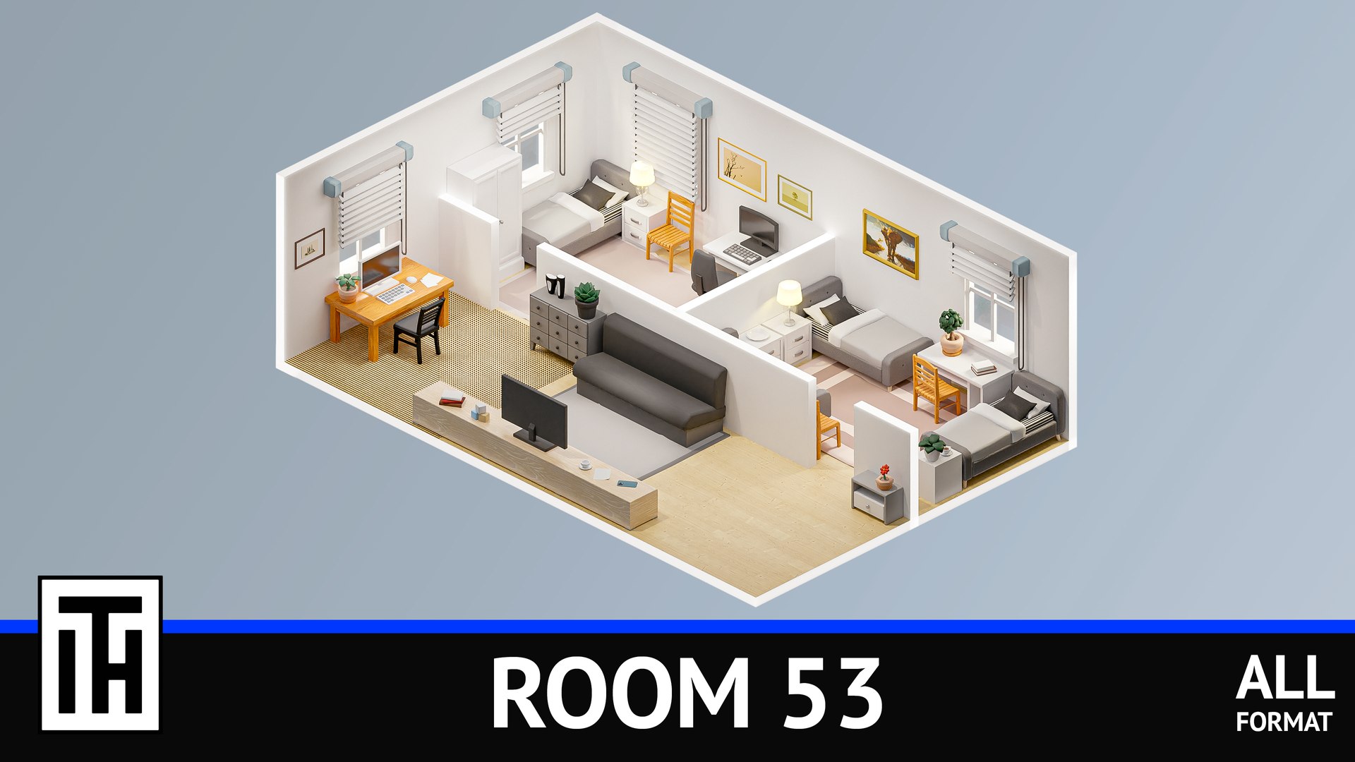 3D Model Room 53 - TurboSquid 2152168