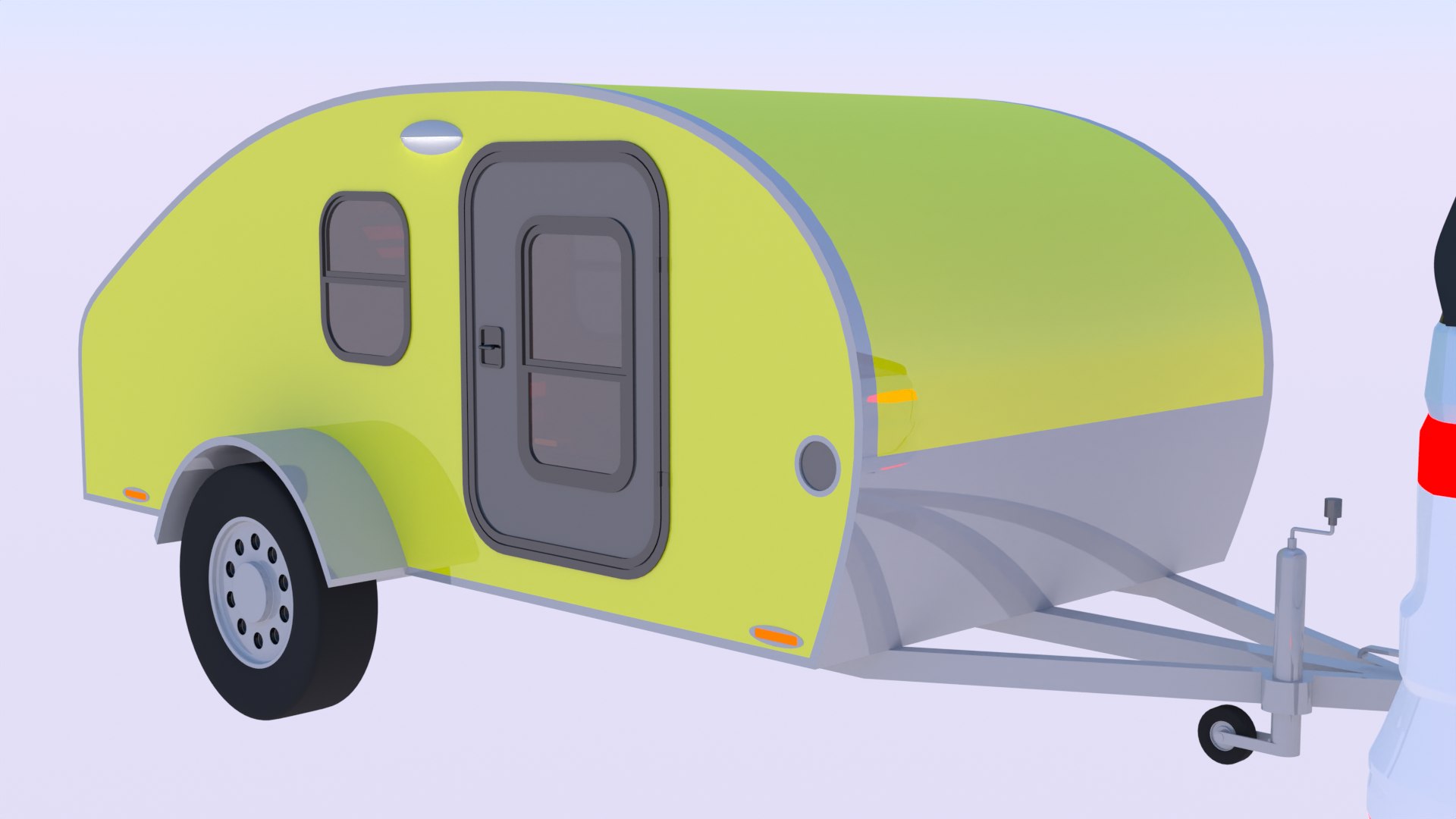 3d Vw Multivan With Caravan Turbosquid 2130769