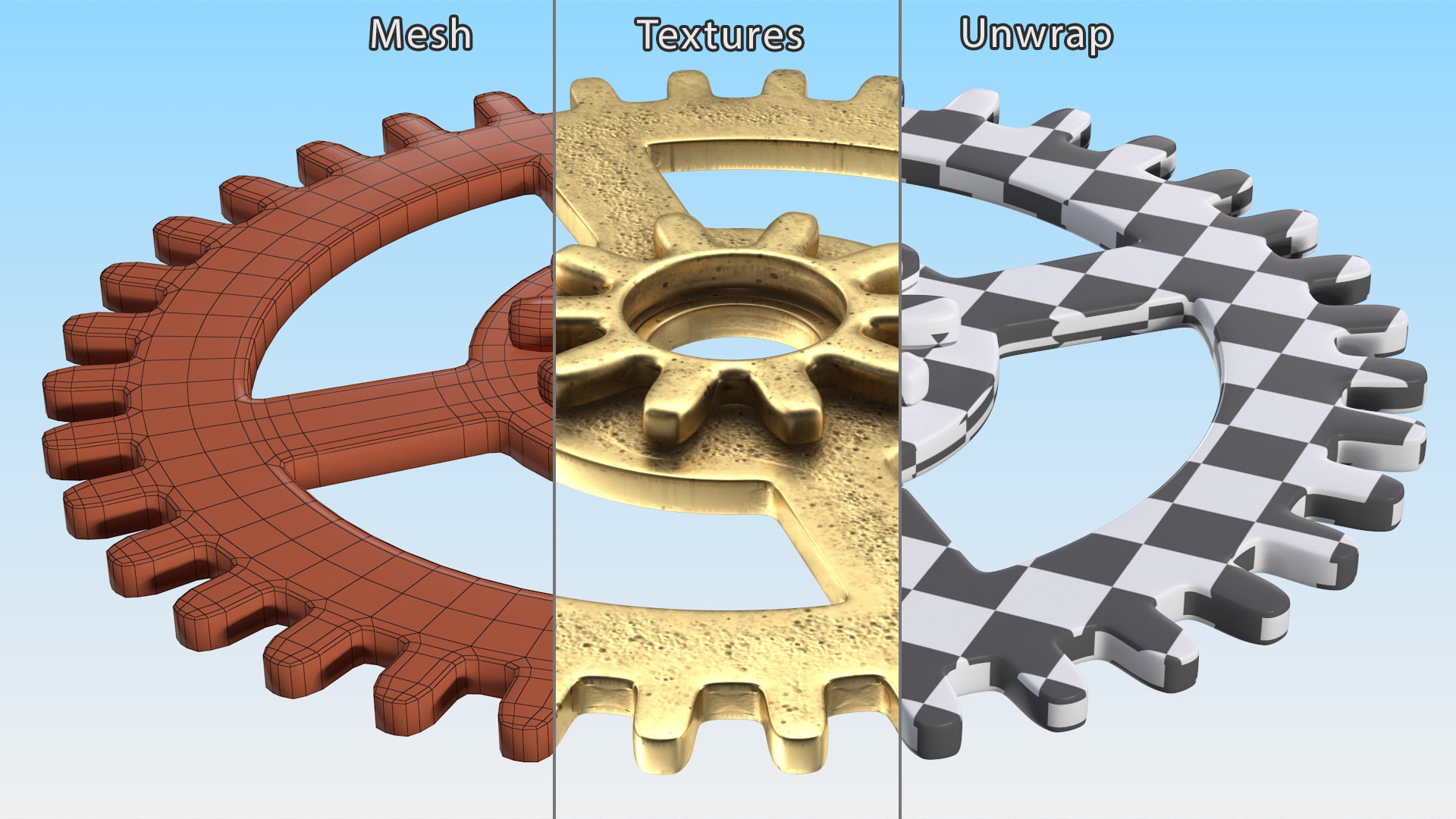 3D Pendulum Clock Gear model - TurboSquid 2163460