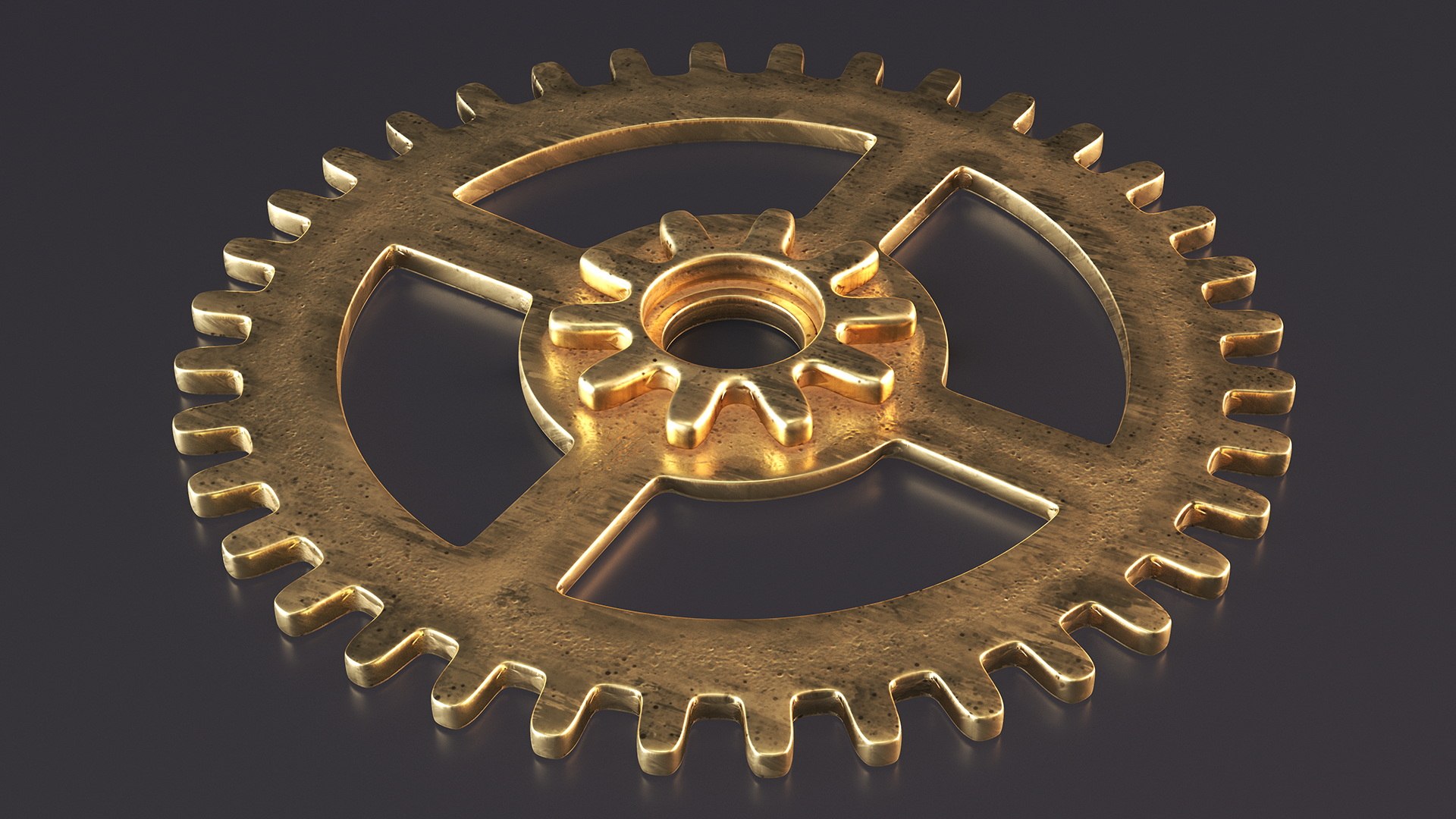 3D Pendulum Clock Gear model - TurboSquid 2163460