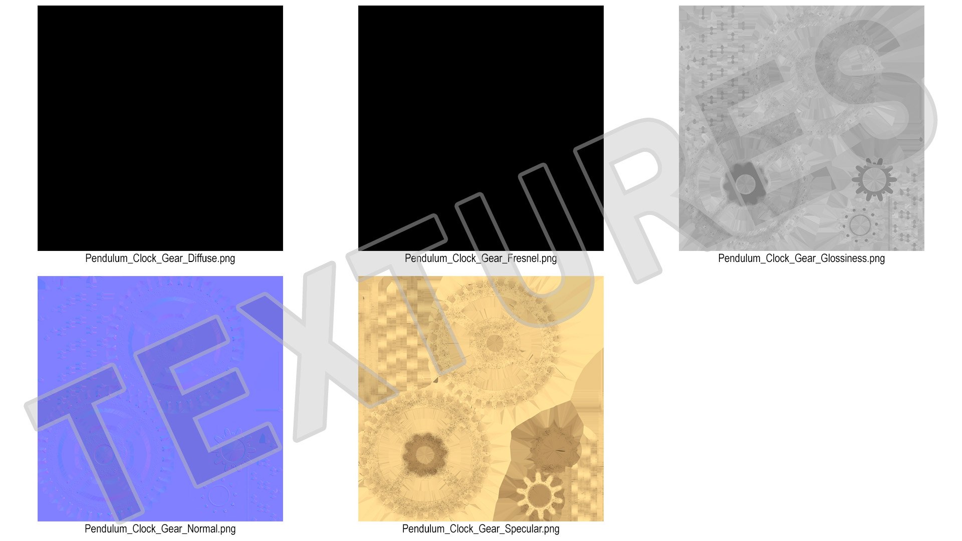 3D Pendulum Clock Gear model - TurboSquid 2163460