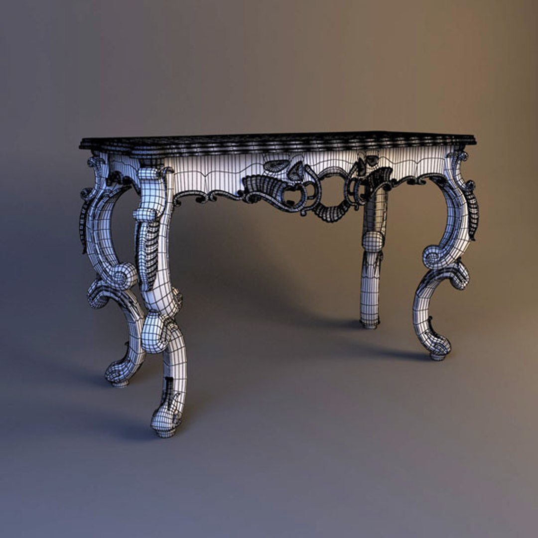 3d Model Classic Table