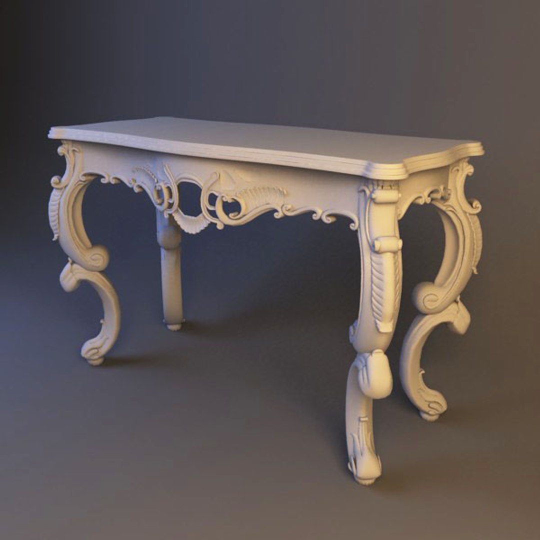 3d Model Classic Table