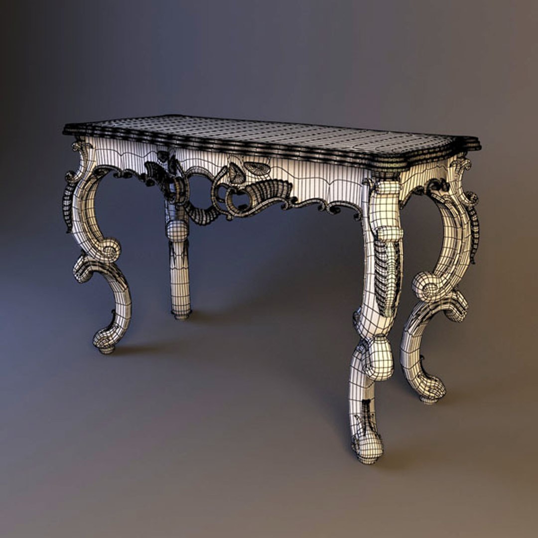 3d Model Classic Table