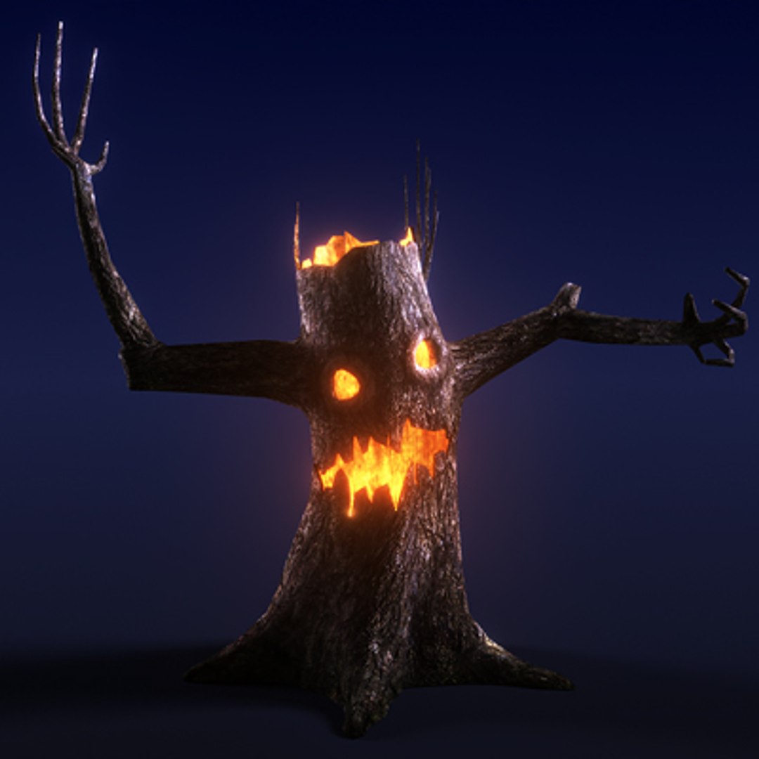 3d Scary Tree Model