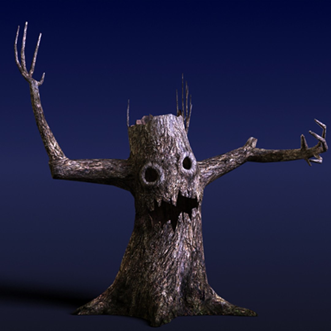 3d Scary Tree Model