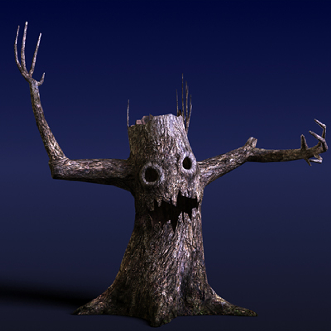 3d scary tree model