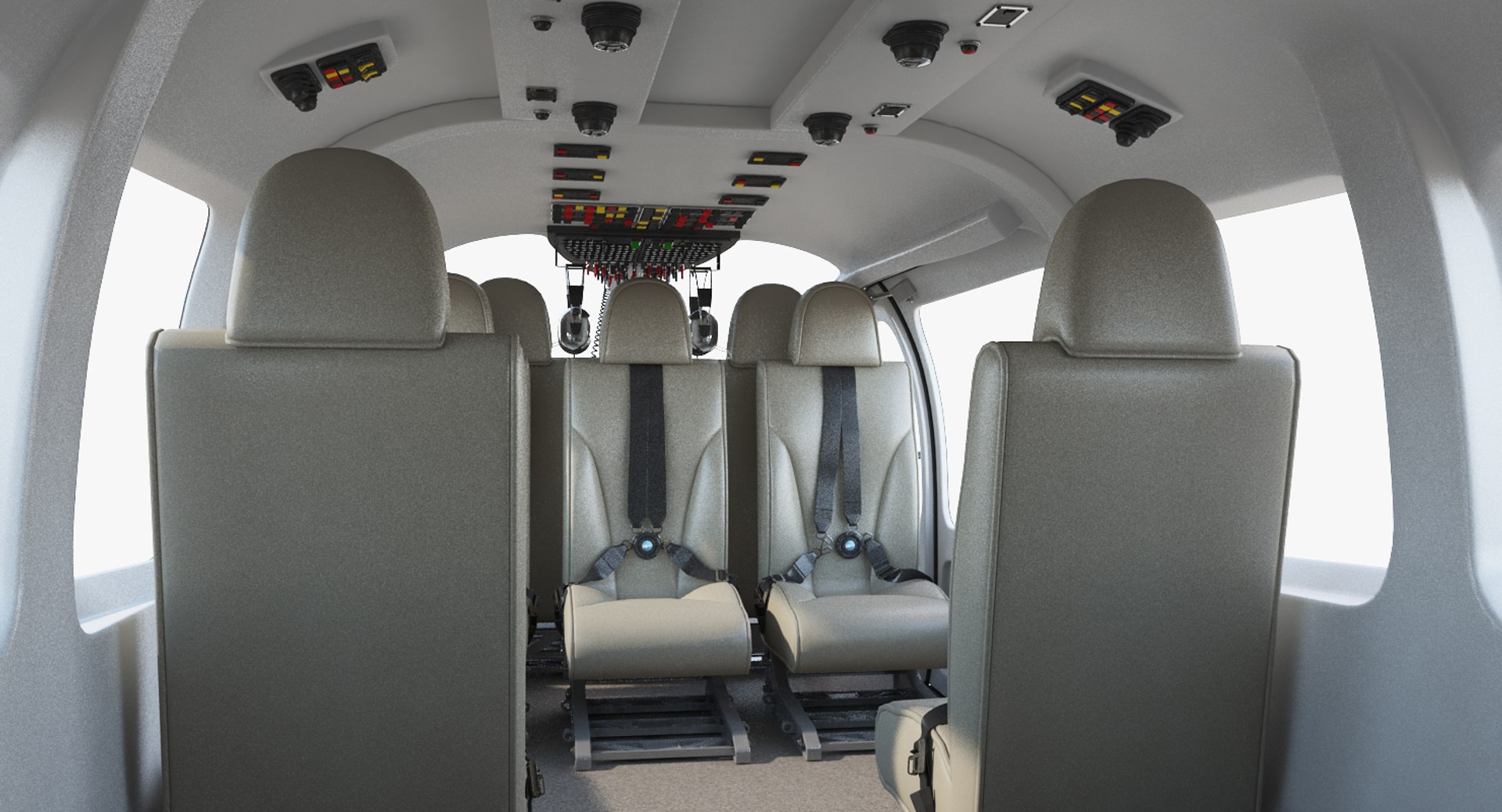 Eurocopter ec145 medical helicopter interior 3D model - TurboSquid 1197639