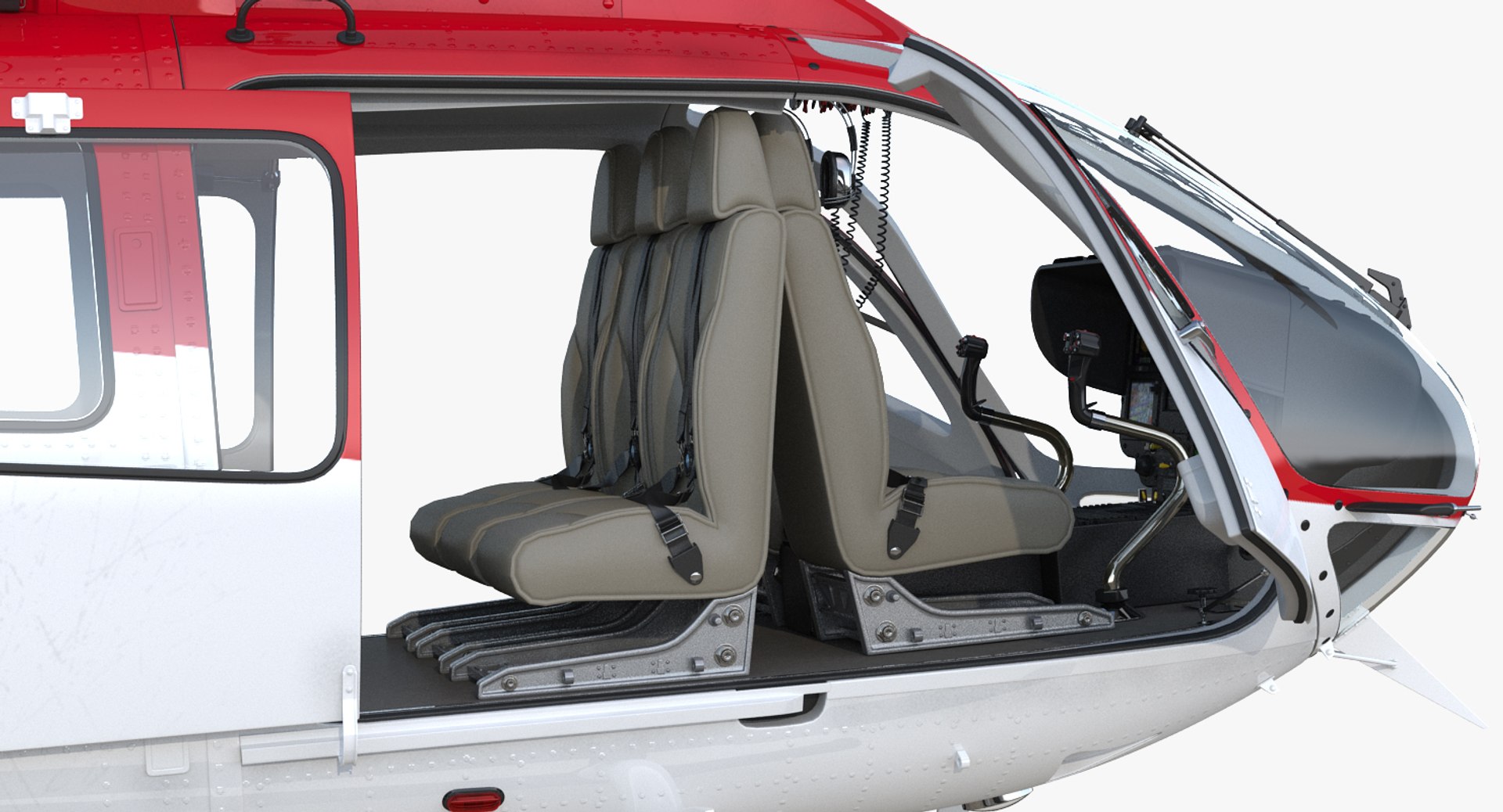 Eurocopter ec145 medical helicopter interior 3D model - TurboSquid 1197639