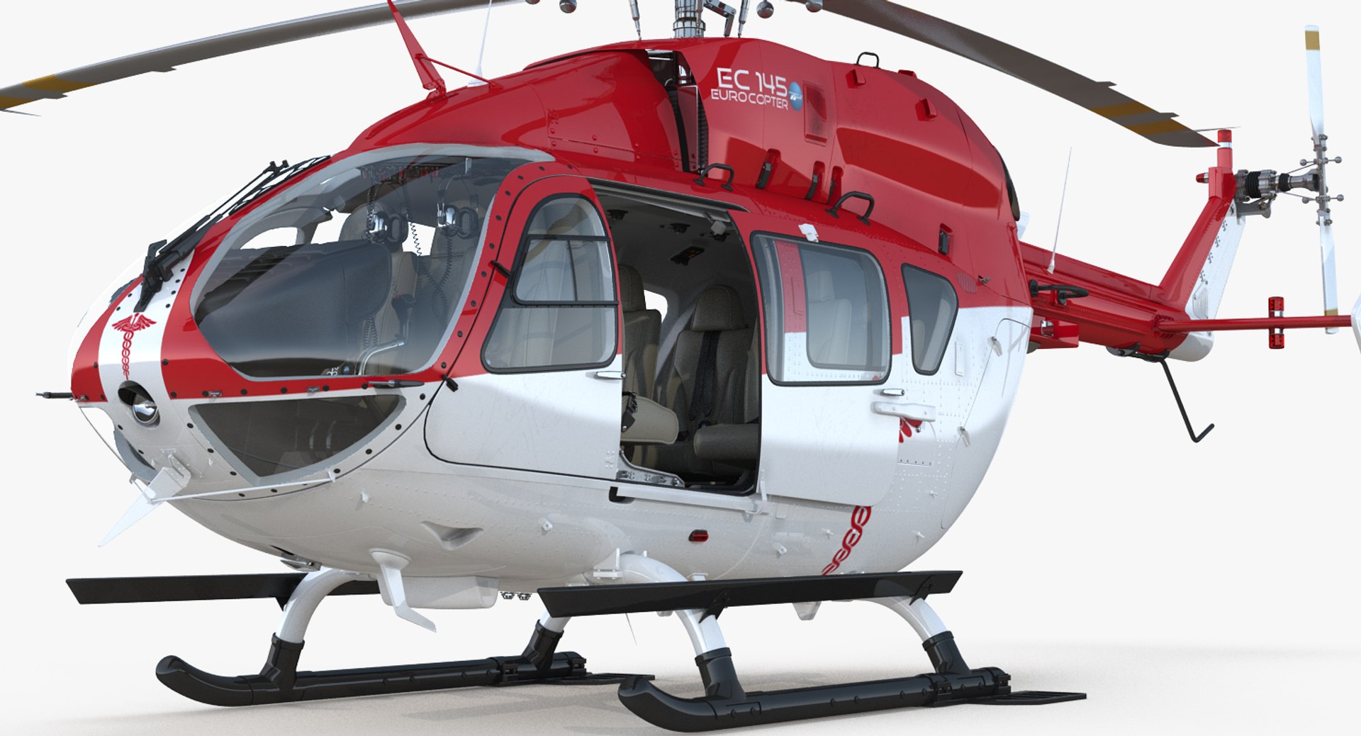 Eurocopter ec145 medical helicopter interior 3D model - TurboSquid 1197639