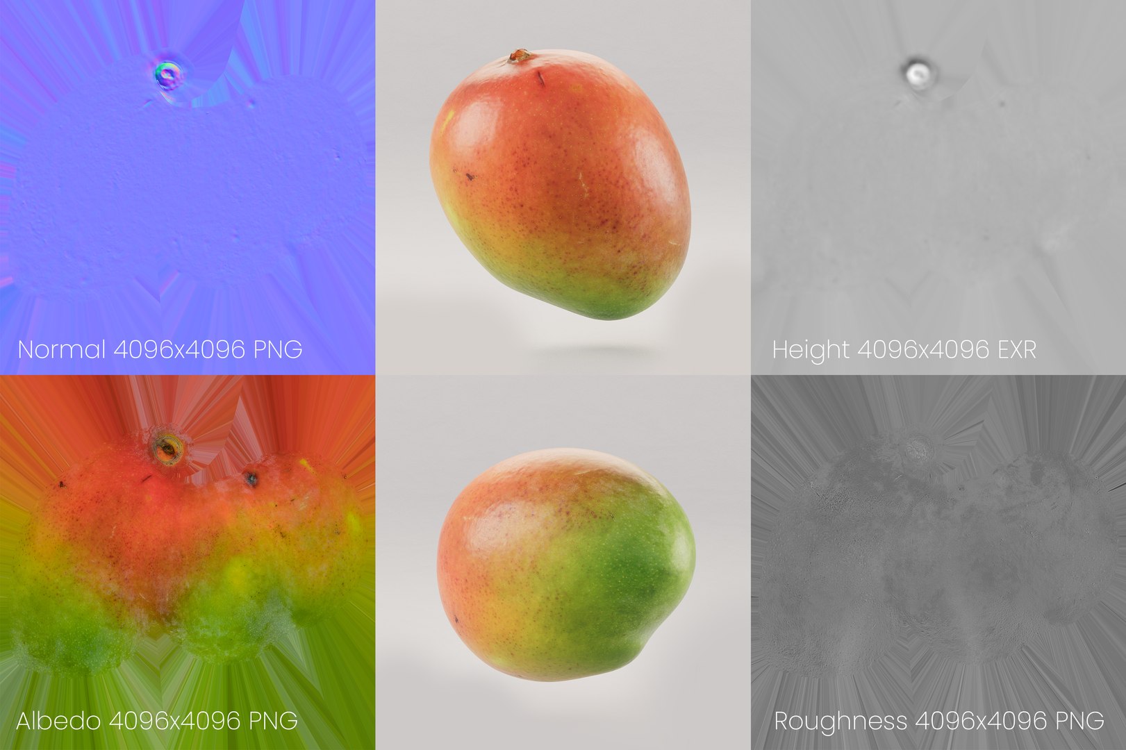 3D Mango Fruit 3d Model - TurboSquid 2169462