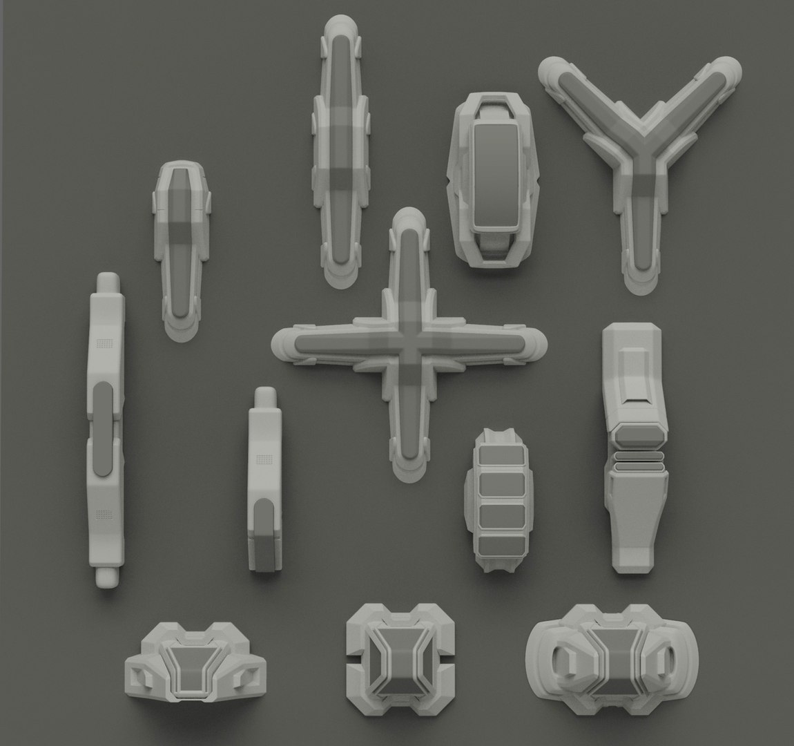 Lamps Elements 3D Model - TurboSquid 1547890