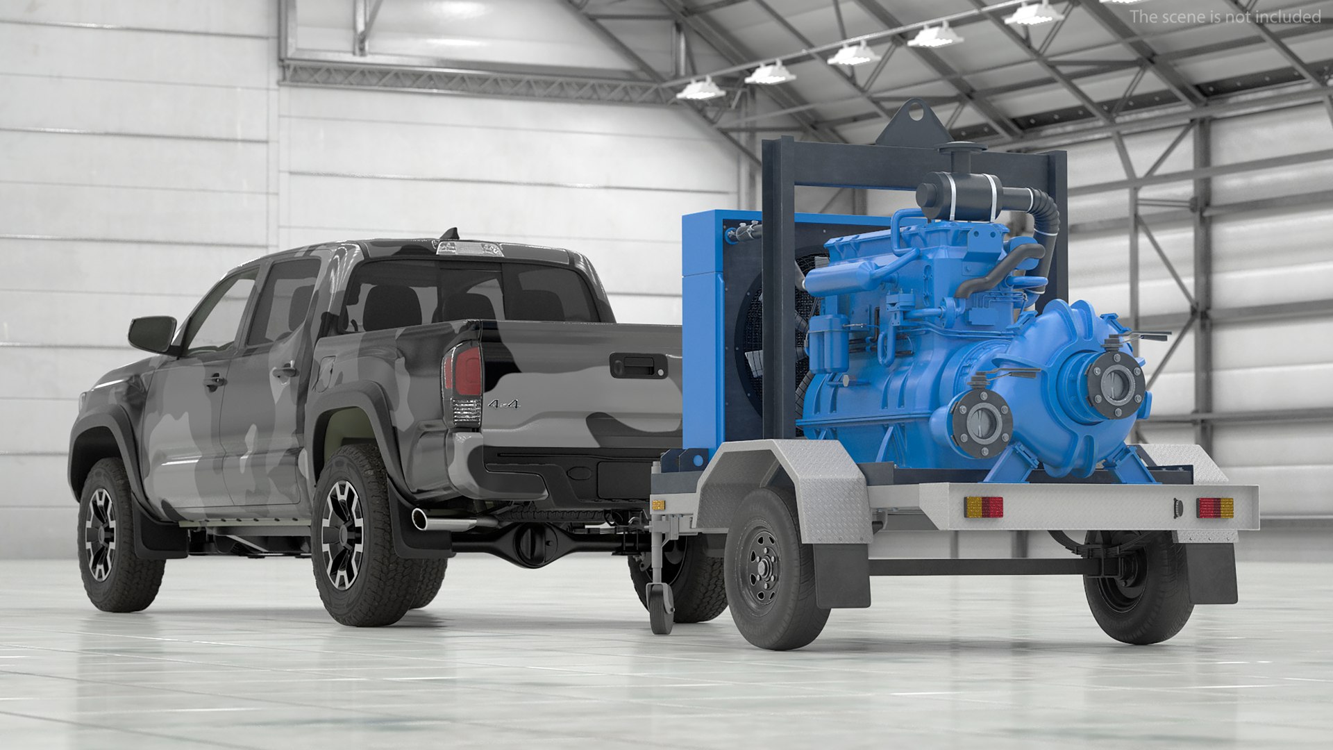 3D Offroad Pickup Truck With Mobile Pump Unit Model - TurboSquid 2405845