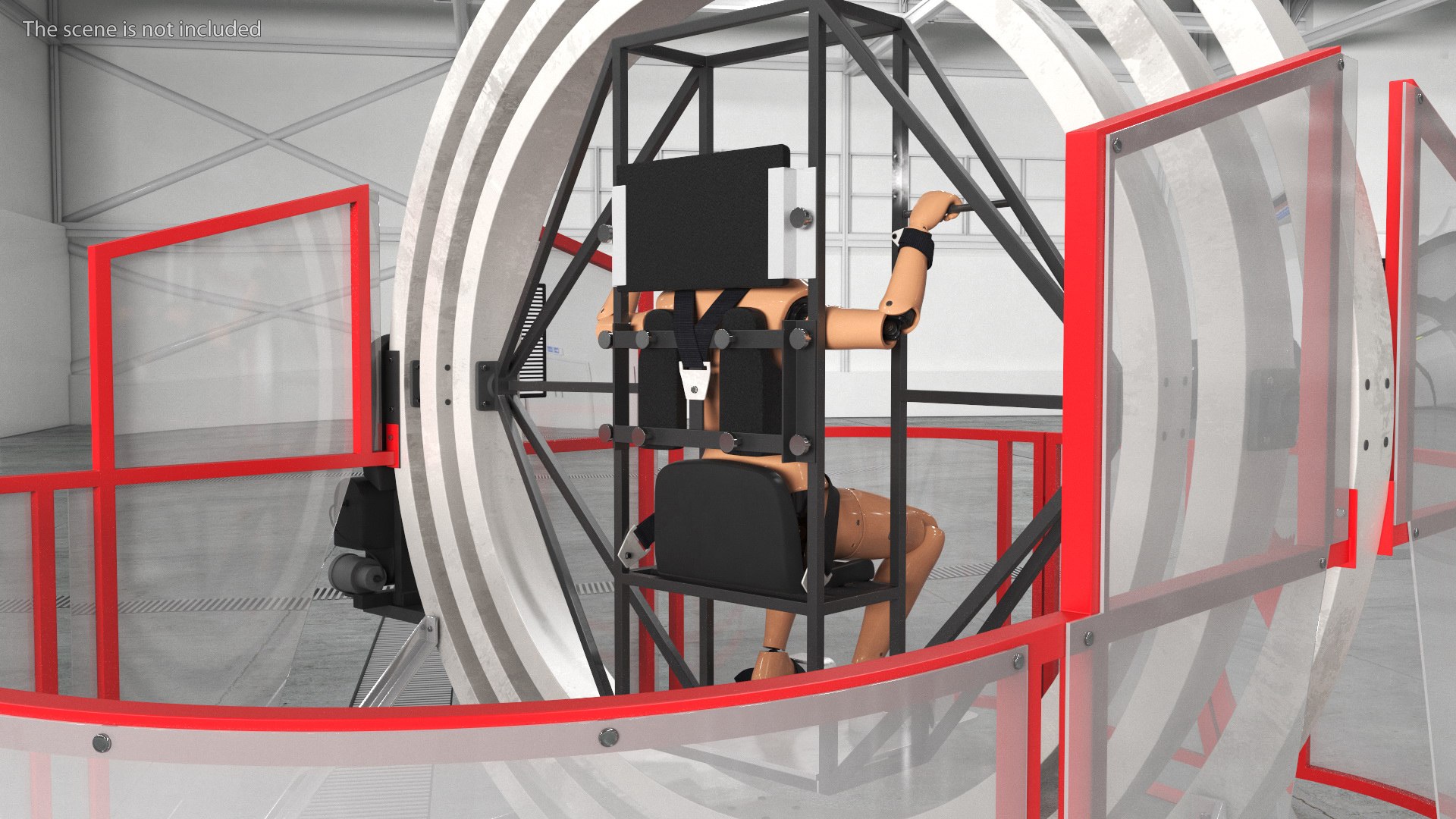 3D Astronaut Training Device with Mannequin - TurboSquid 2136809