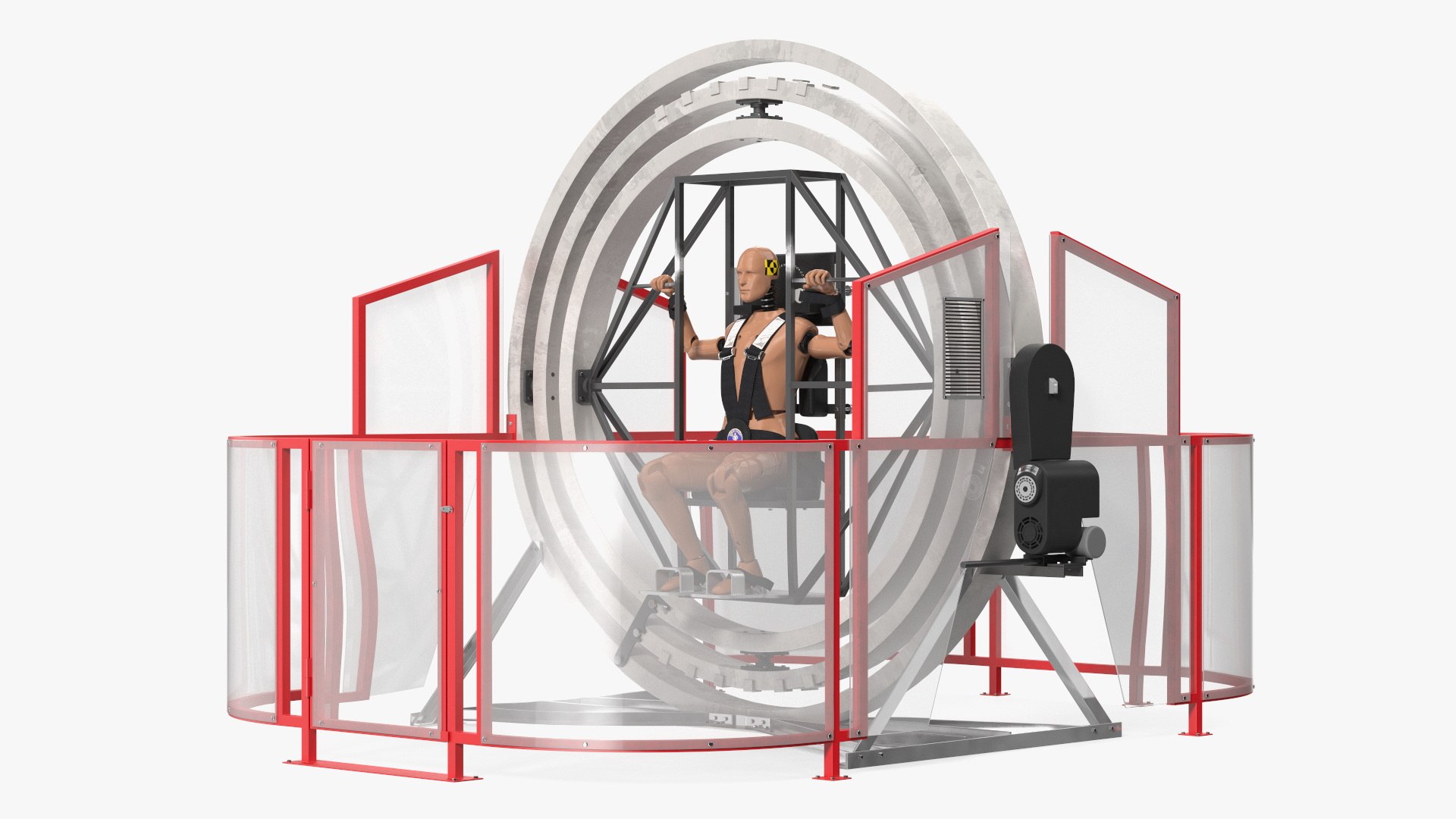 3D Astronaut Training Device with Mannequin - TurboSquid 2136809