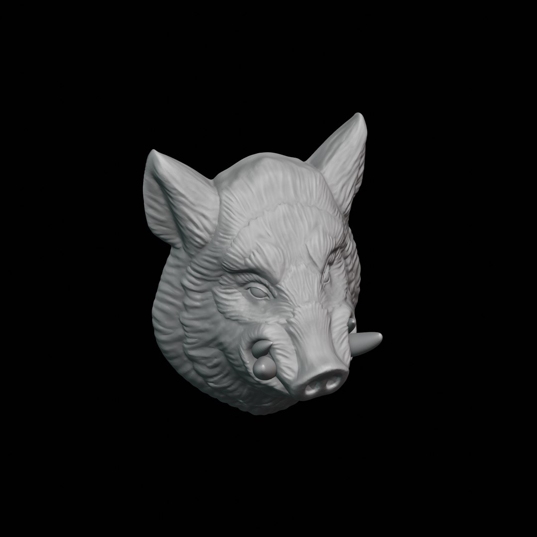3D Model Boar Decor - TurboSquid 1831238