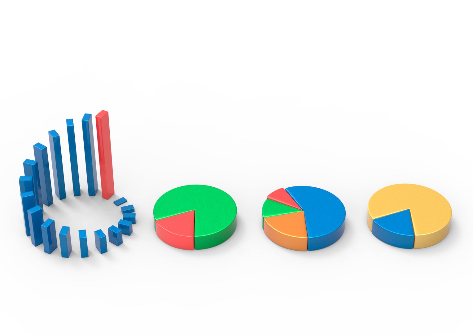 3D Pie Chart - TurboSquid 1323904