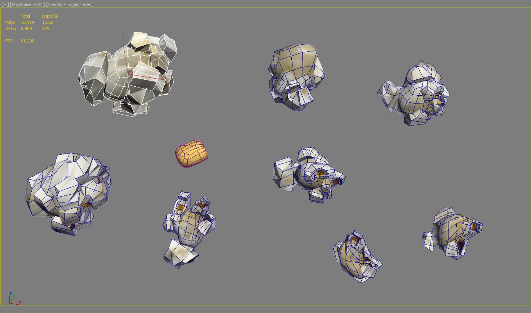 3D Corn Popcorn Model - TurboSquid 1302530