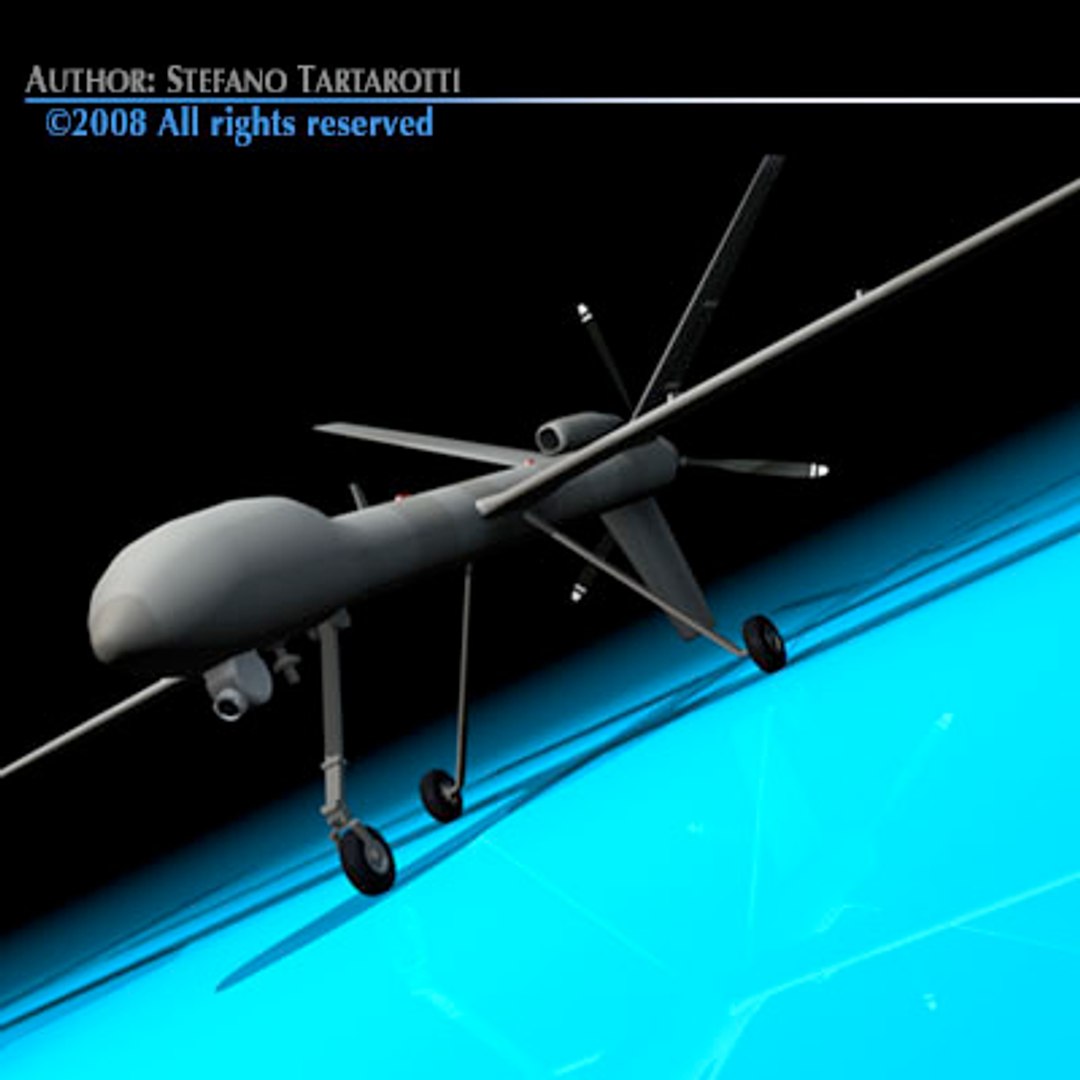 Predator Uav 3d Model