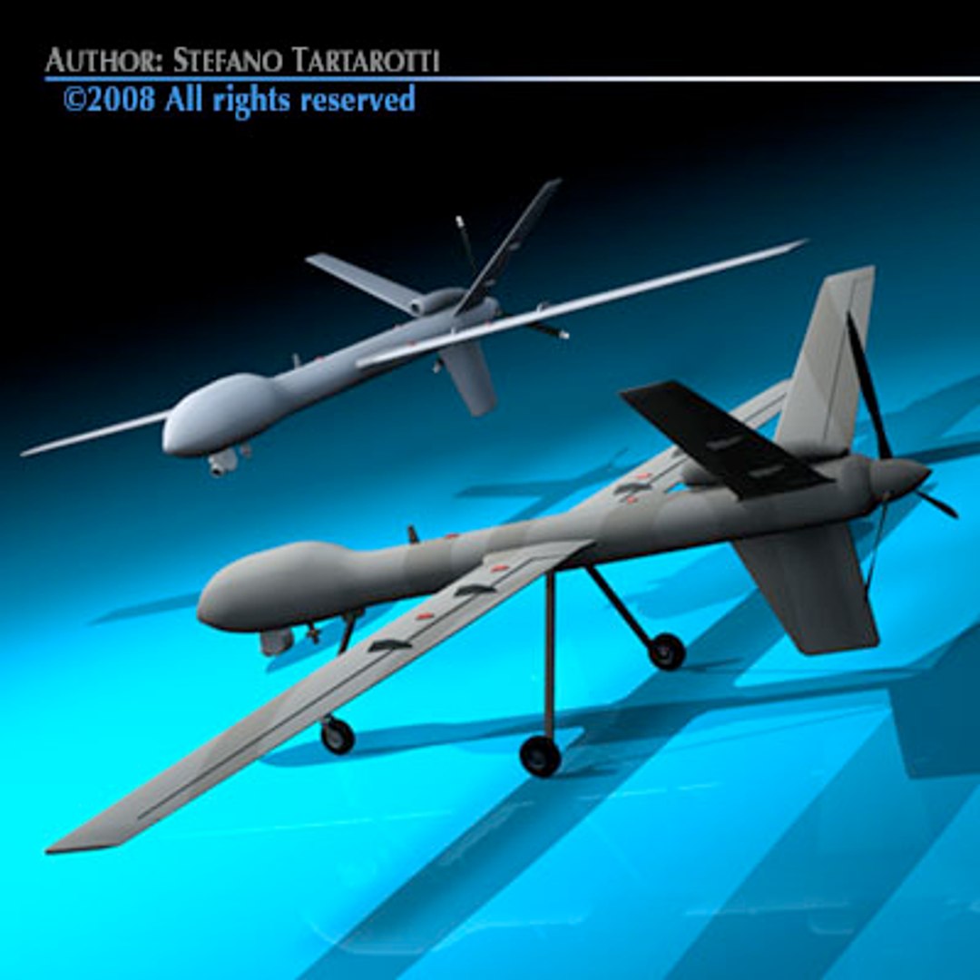 Predator Uav 3d Model