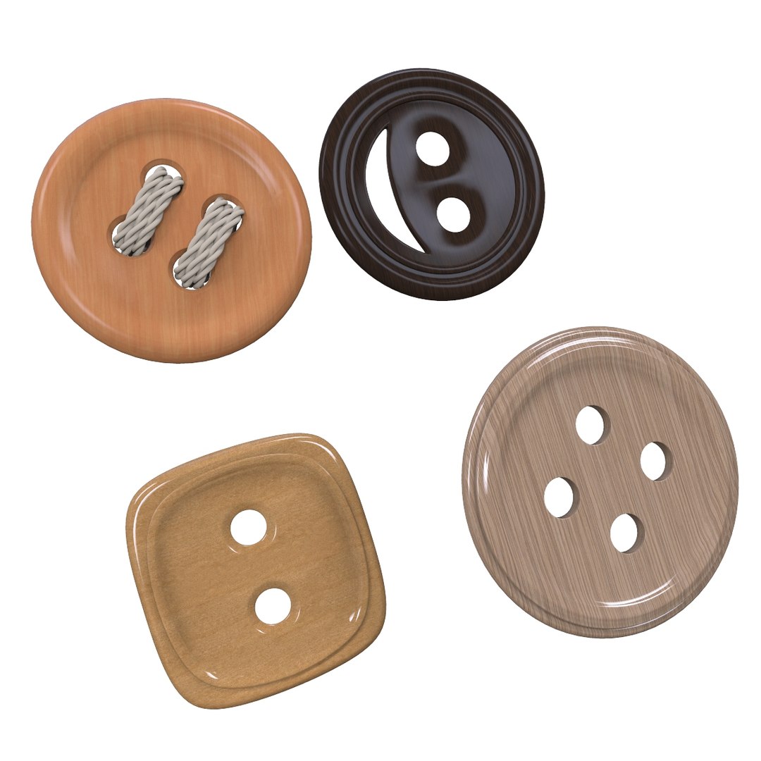 cloth buttons 3d max