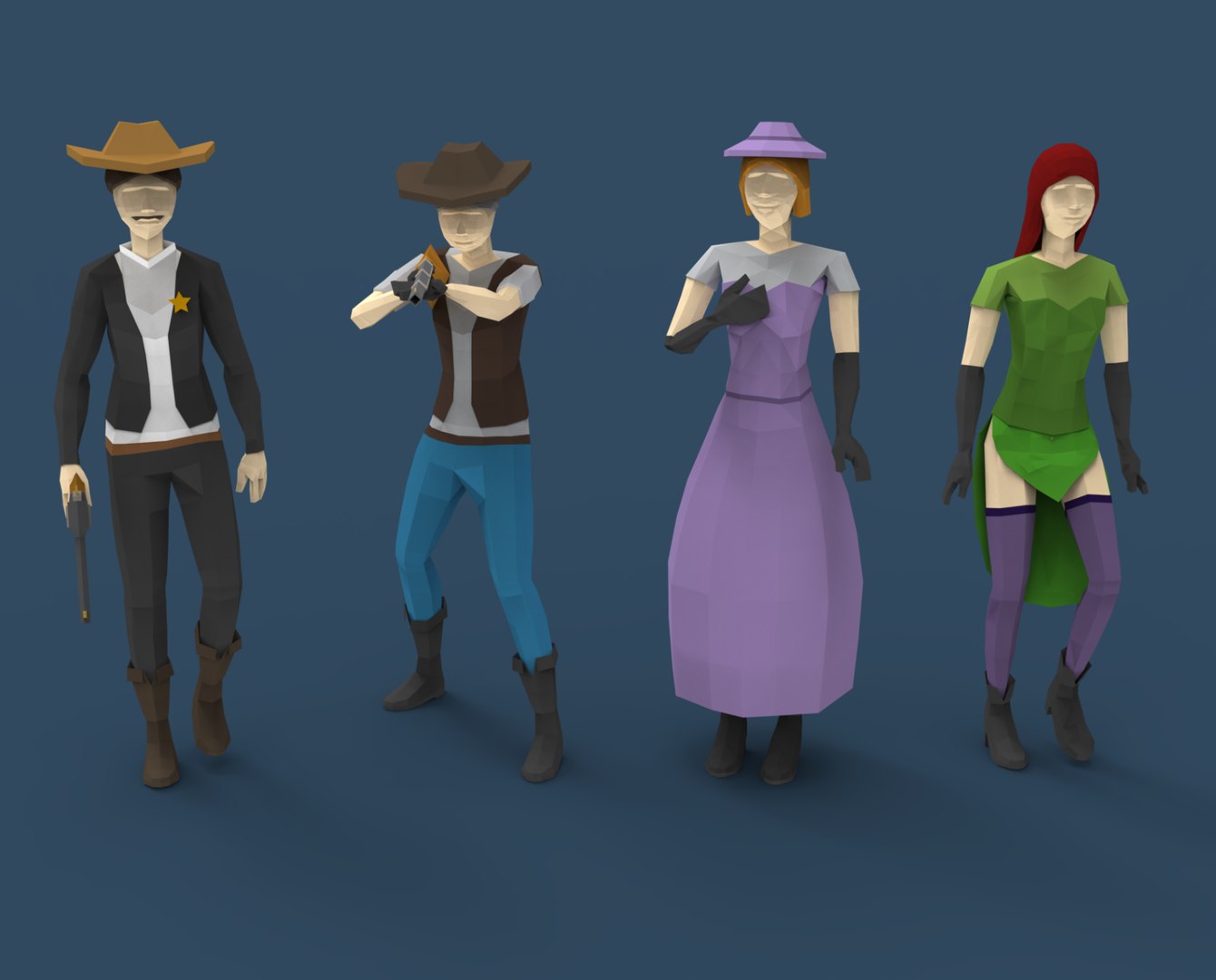 3D Western Pack - TurboSquid 1689850