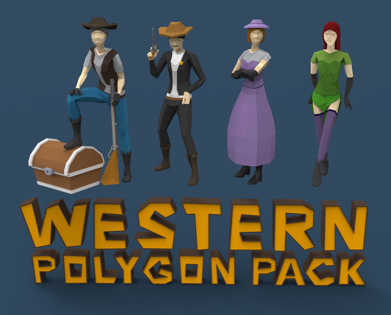 3D Western Pack - TurboSquid 1689850